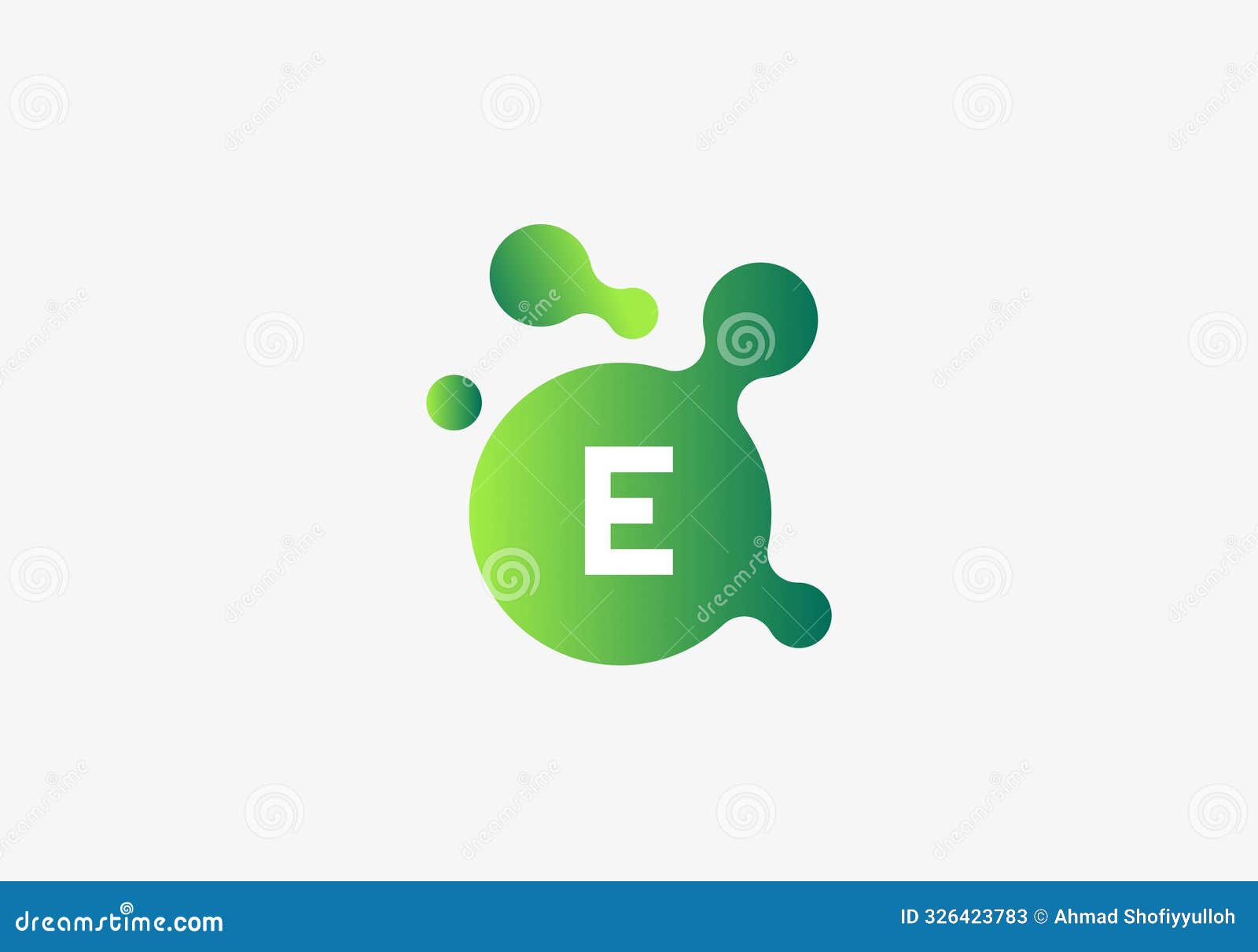 Logo Molecule Particle Letter E Stock Illustration - Illustration of ...