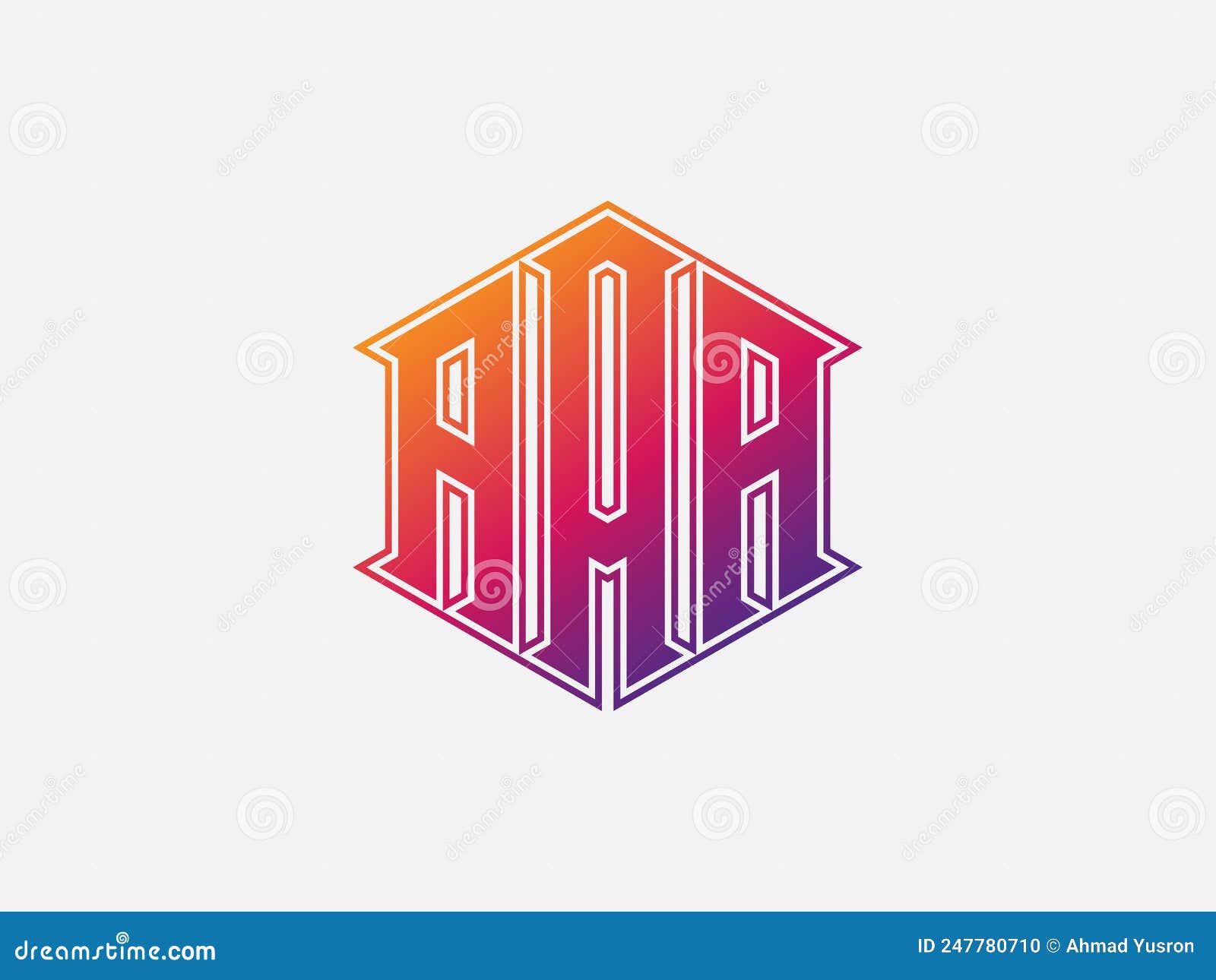 Logo Monogram, Abstract Initial a a a, Stock Illustration ...
