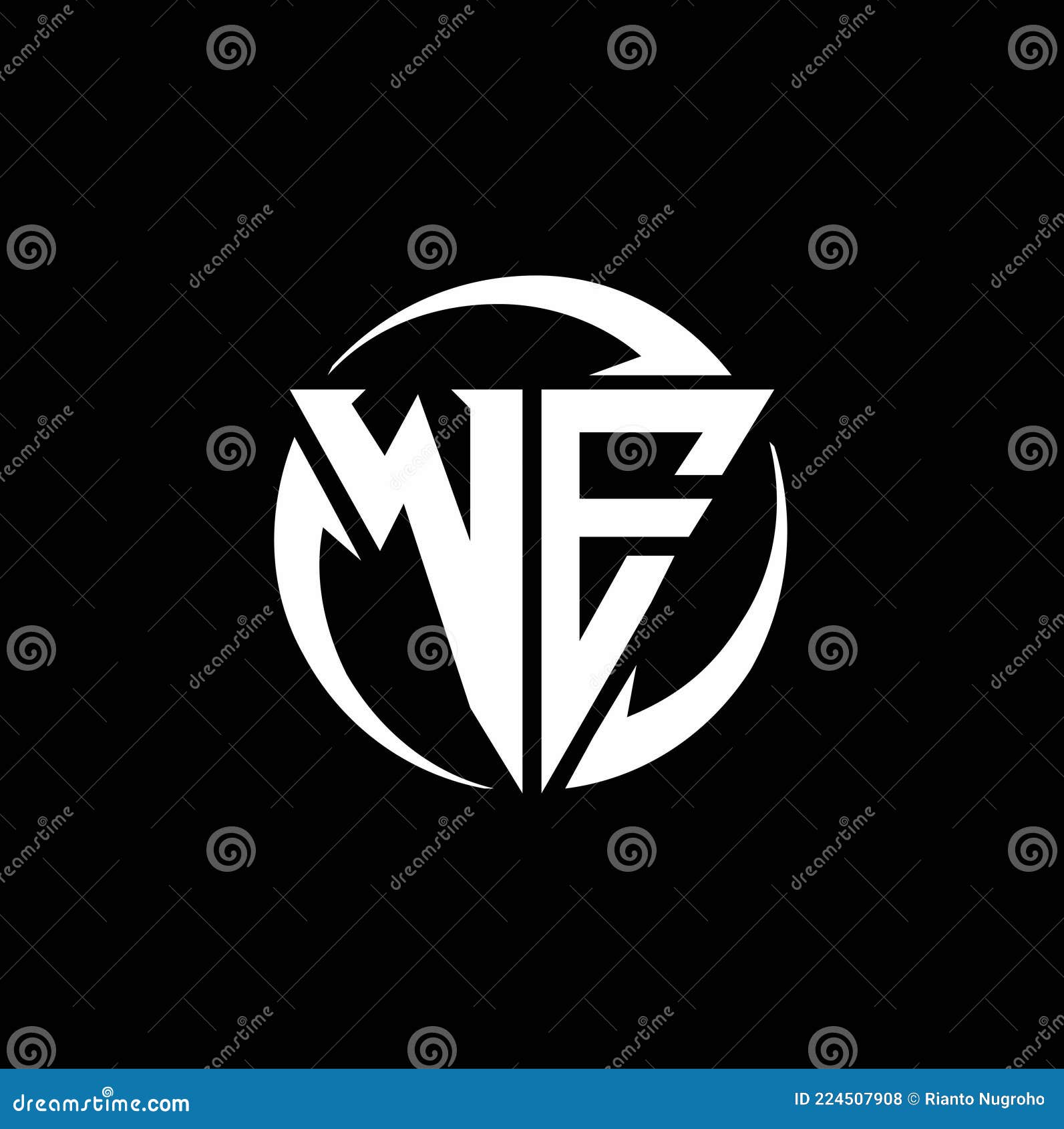 We Logo Monogram Design Template Stock Vector - Illustration of ...