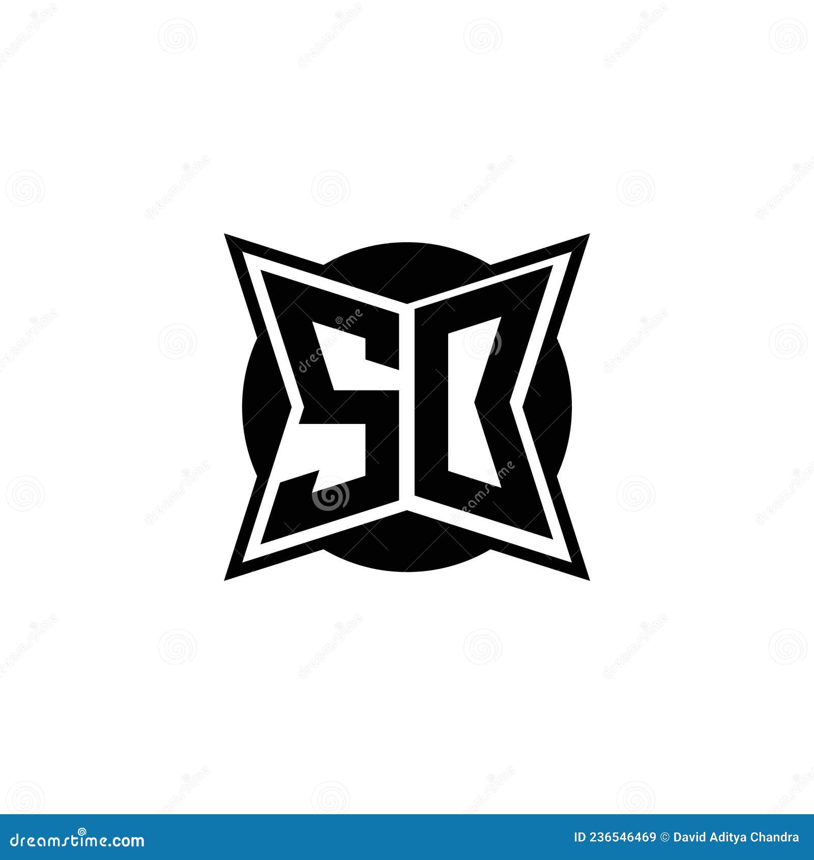 So Logo Monogram Geometric Modern Design Stock Vector - Illustration of ...