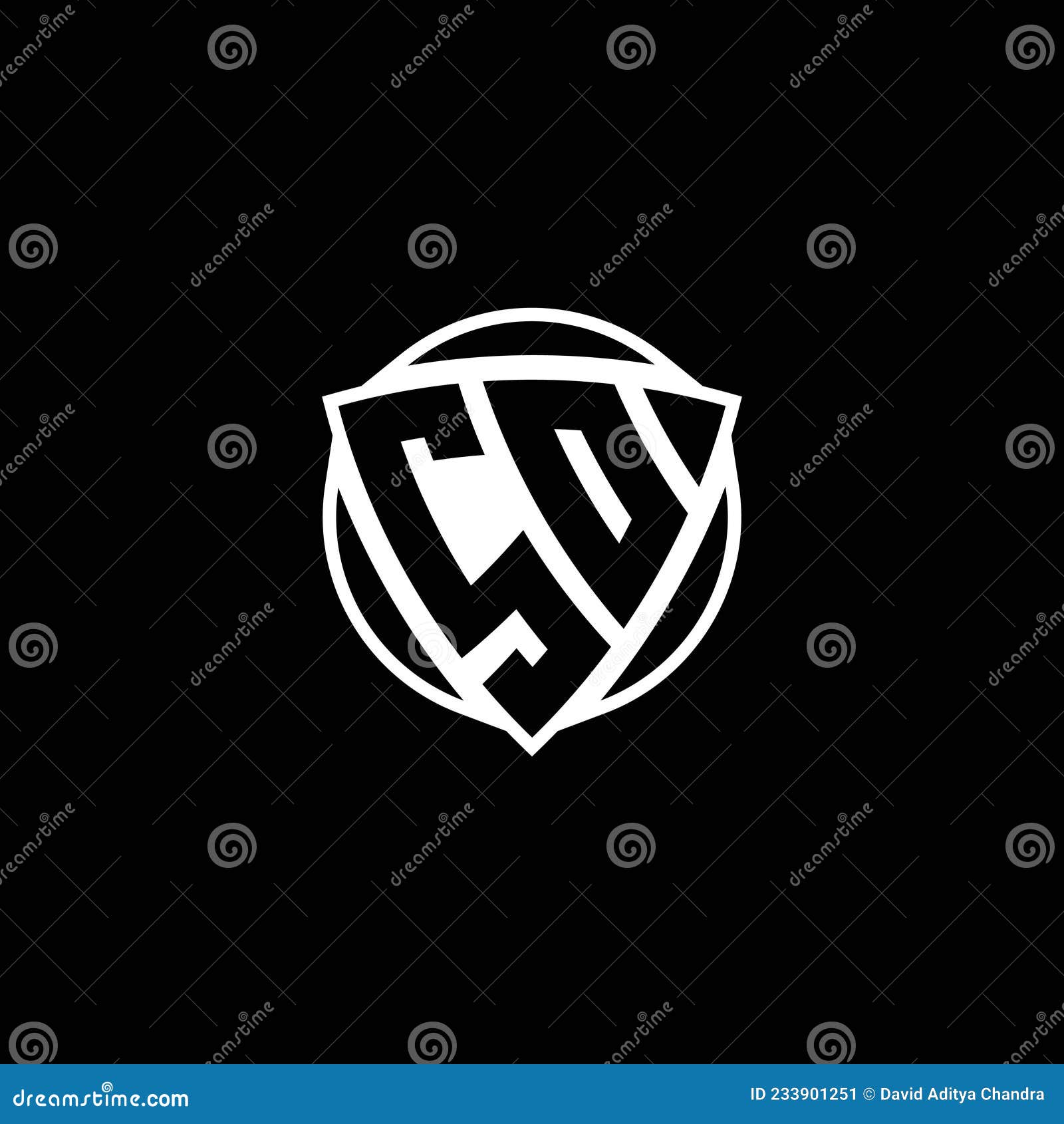 So Logo Monogram Triangle Shield and Circle Shape Stock Vector ...