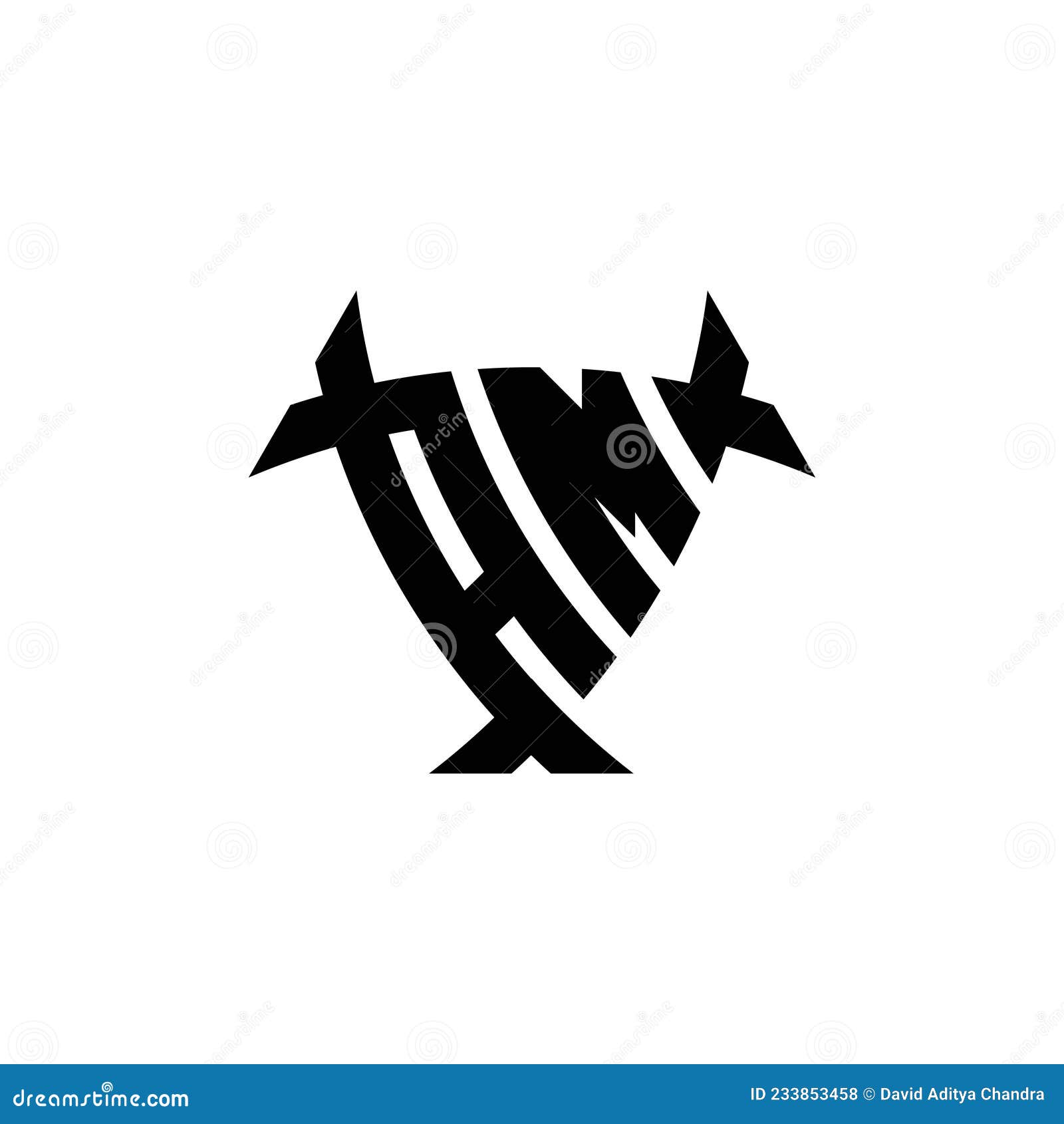 Am Logo Monogram Triangle Shield Style Stock Vector - Illustration of ...