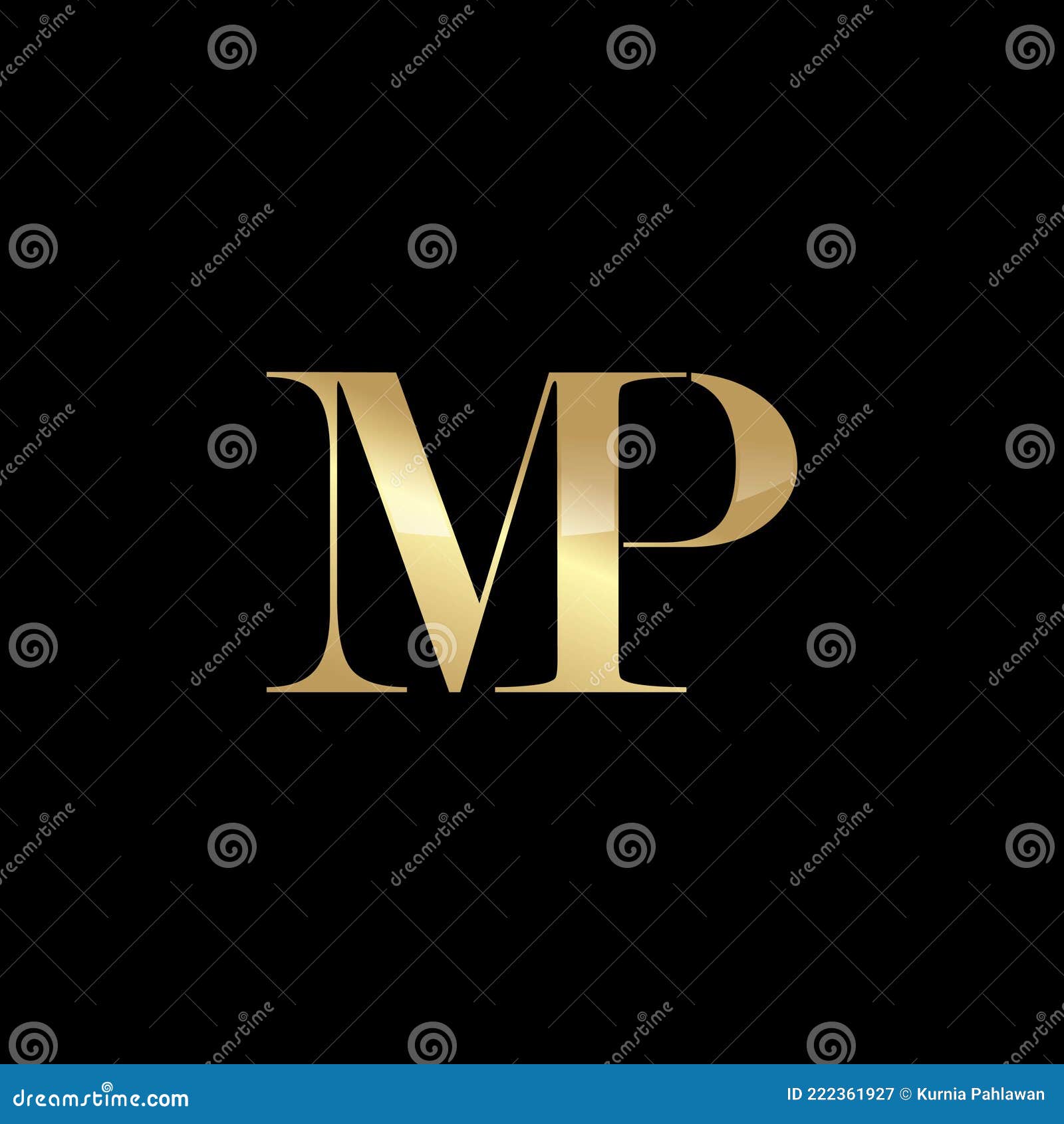 Logo Mp Alphabet Logo Vectoriel Illustration de Vecteur - Illustration ...