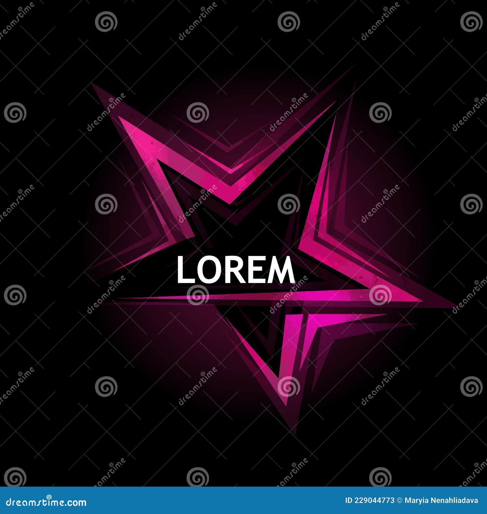 The Logo is a Purple Star. Vector Illustration Stock Vector ...