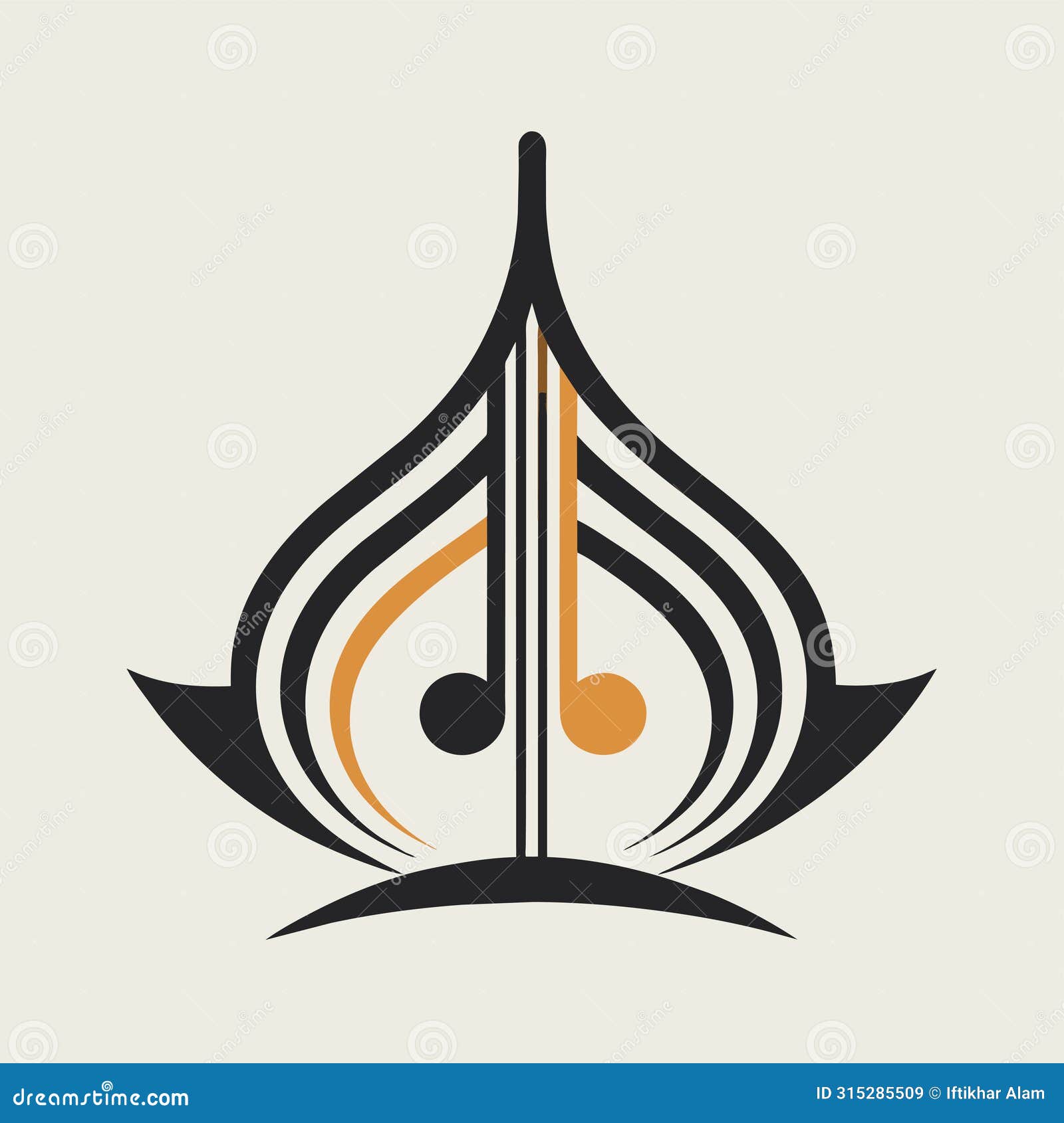 The Logo for a Music Studio, Featuring an Abstract Representation of a ...