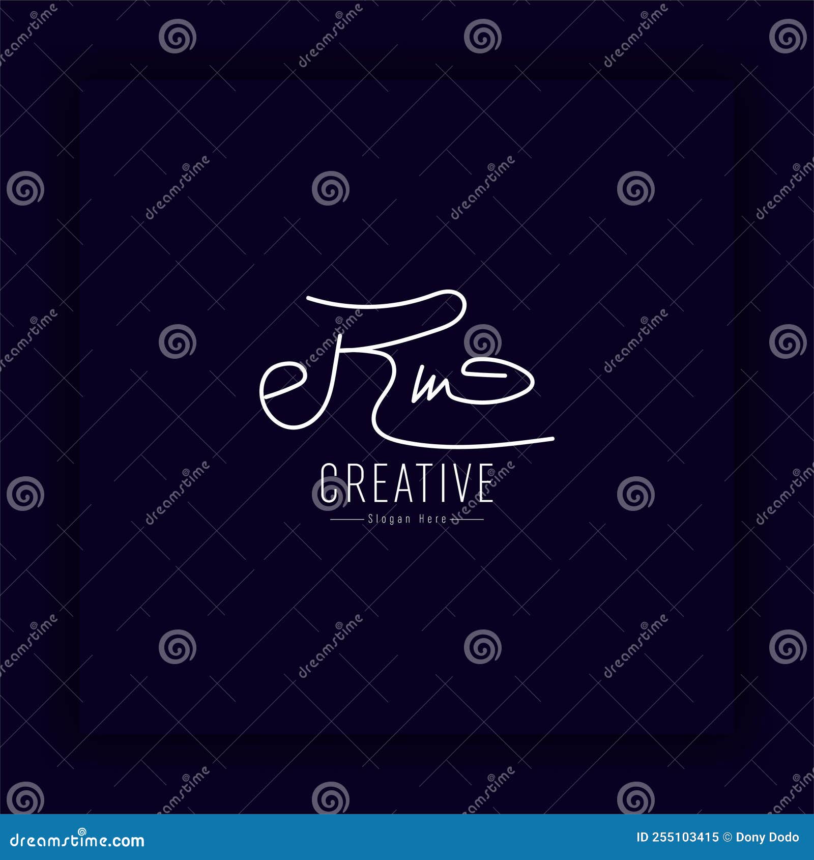 My Initial Handwritten Vector for Identity Handwritten Logo Stock ...