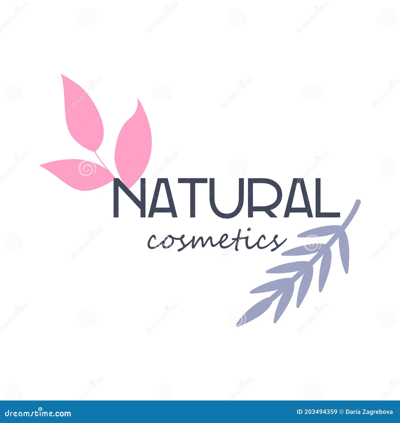 Logo, Natural Cosmetics Icon, Isolated on a White Background. Vector ...