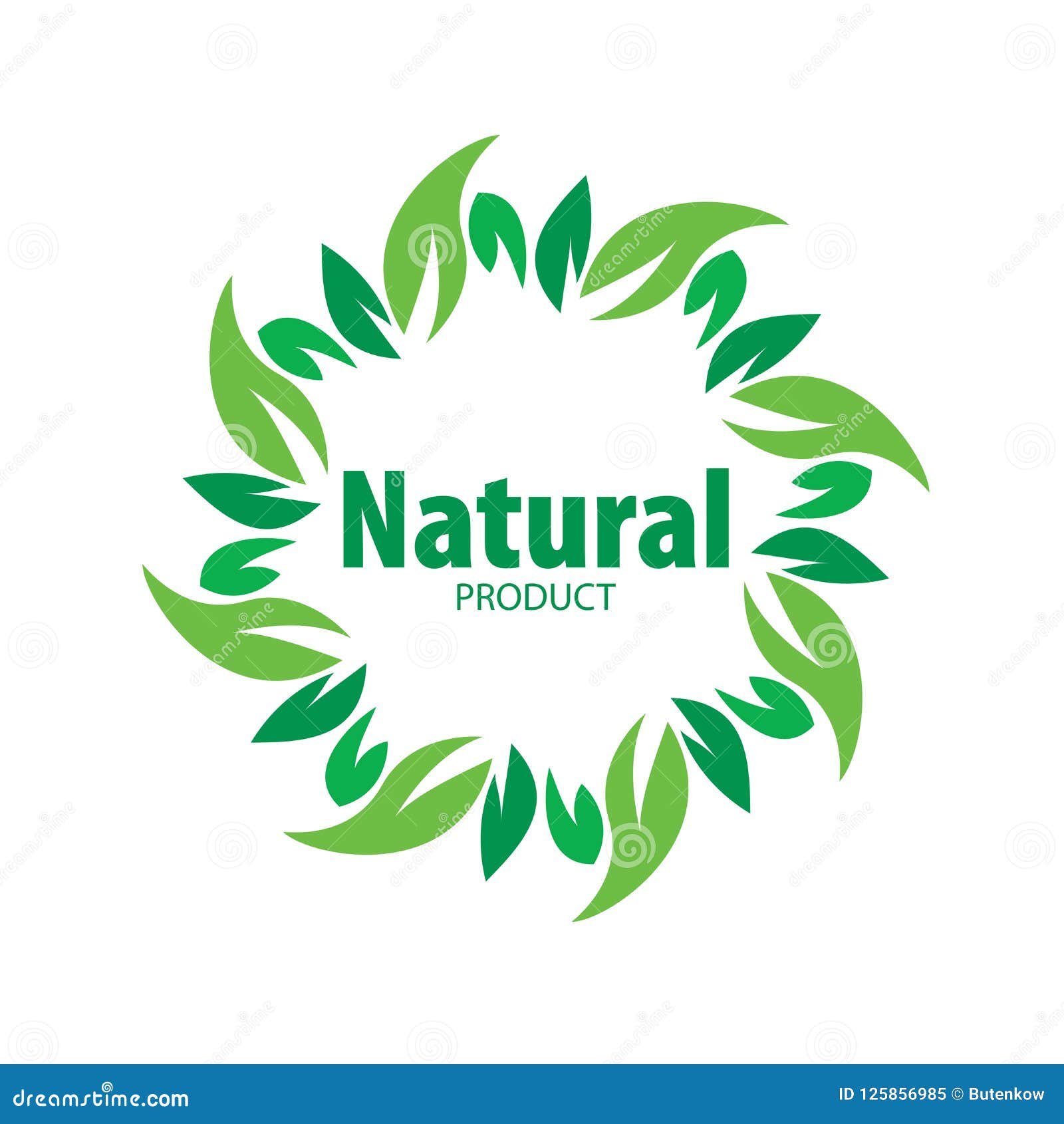 Logo natural product stock vector. Illustration of agriculture - 125856985