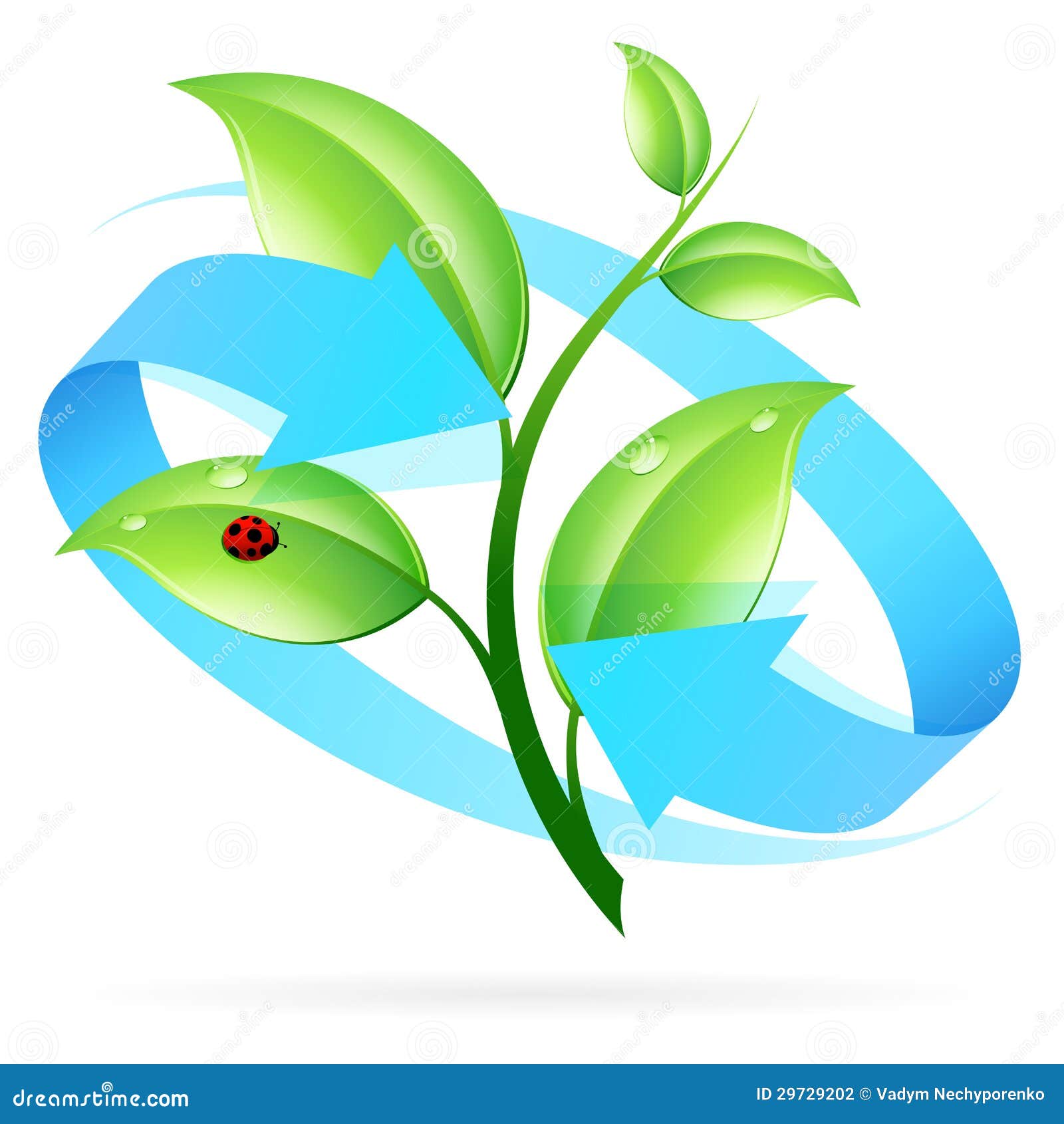 Logo Nature Recycle stock vector. Illustration of protect - 29729202
