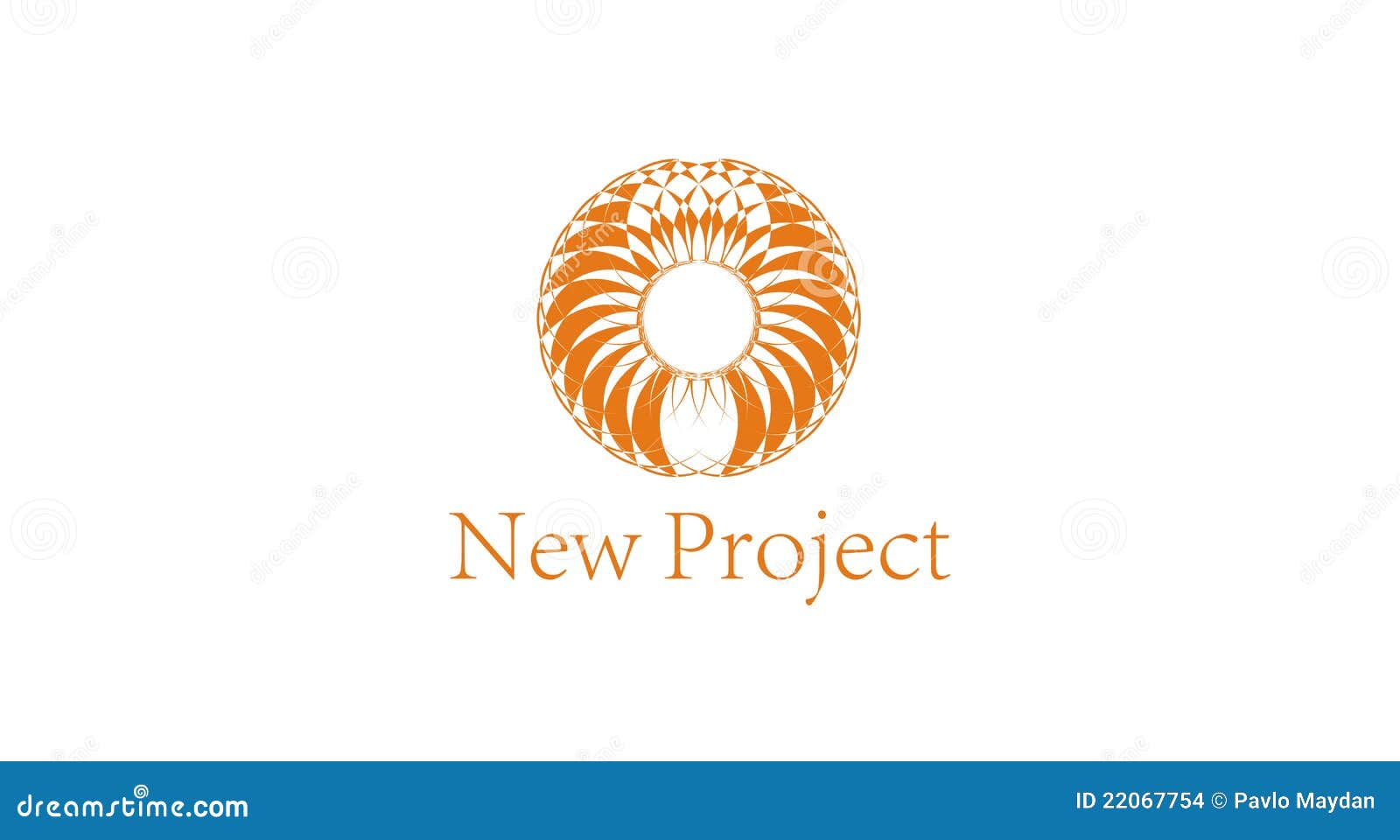 Logo neuf de projet illustration de vecteur. Illustration du tony ...