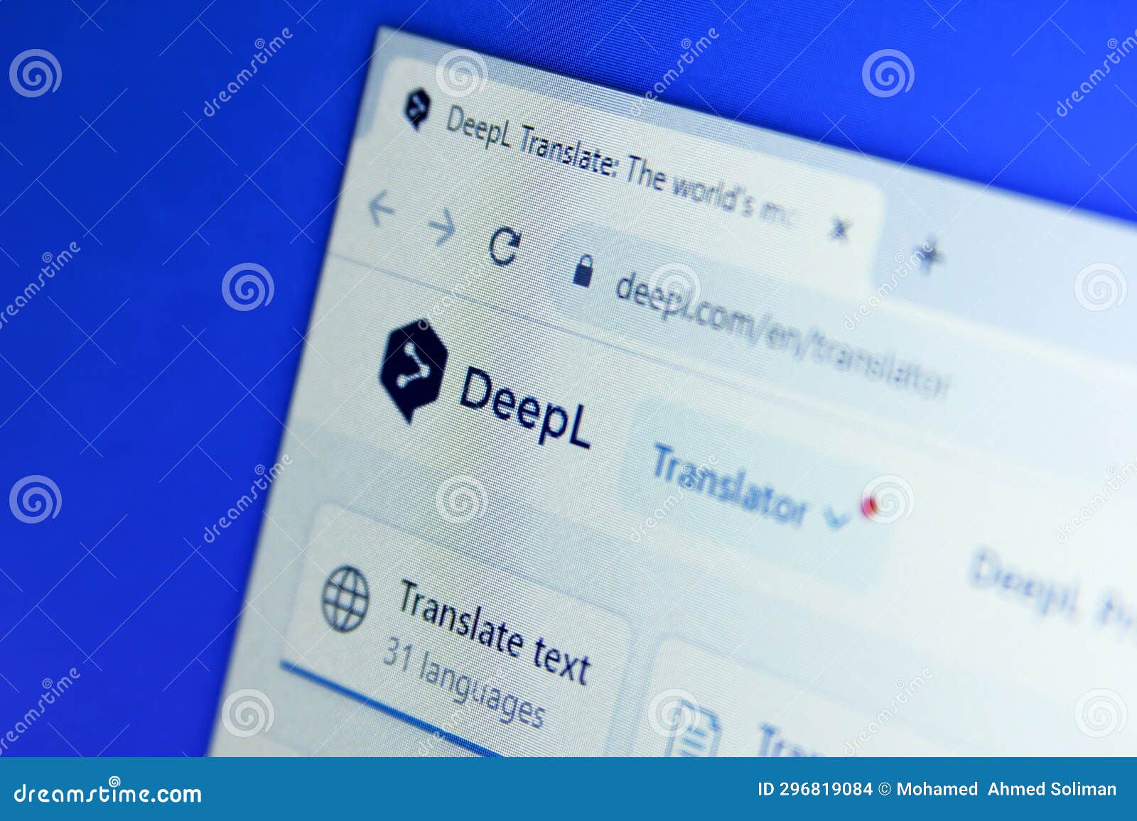 DeepL Machine Translator Website Editorial Stock Image - Image of ...