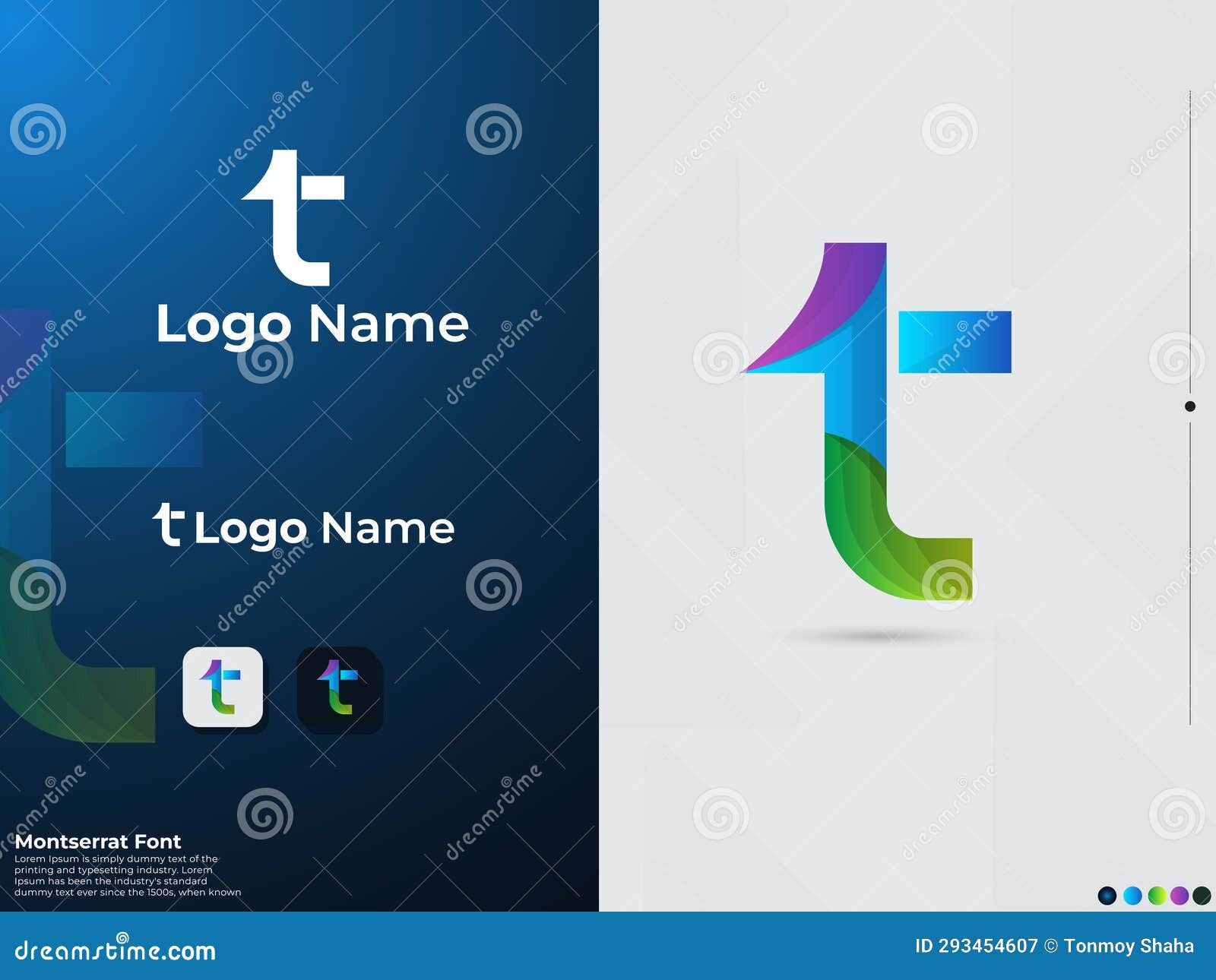 T Logo Design. Colorful T Logo. Business. Typography Logo. Creative ...