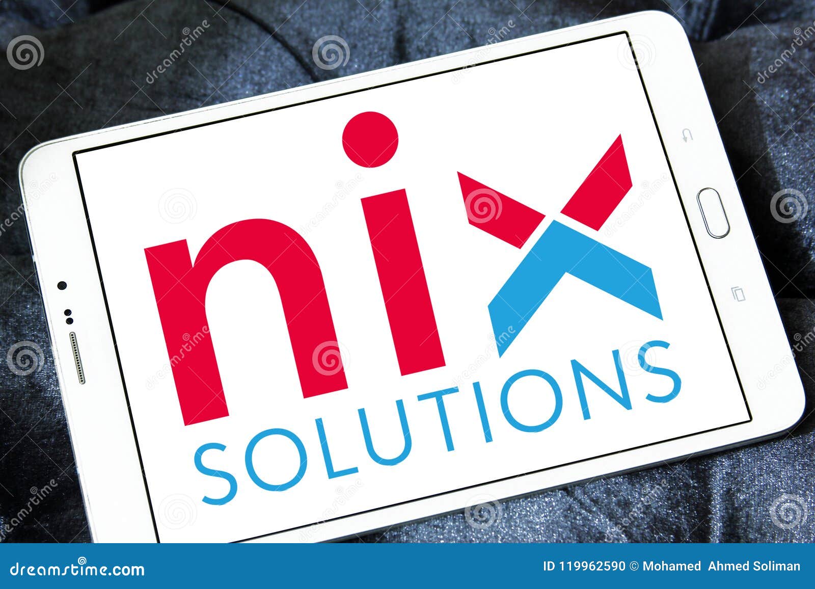 NIX Solutions company logo editorial image. Image of editorial - 119962590