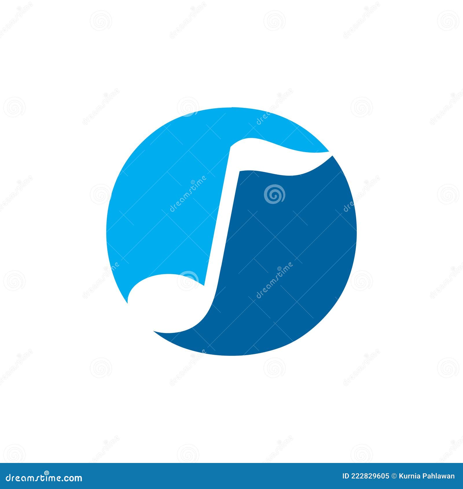 Logo-Noten-Vektor stock abbildung. Illustration von abbildung - 222829605