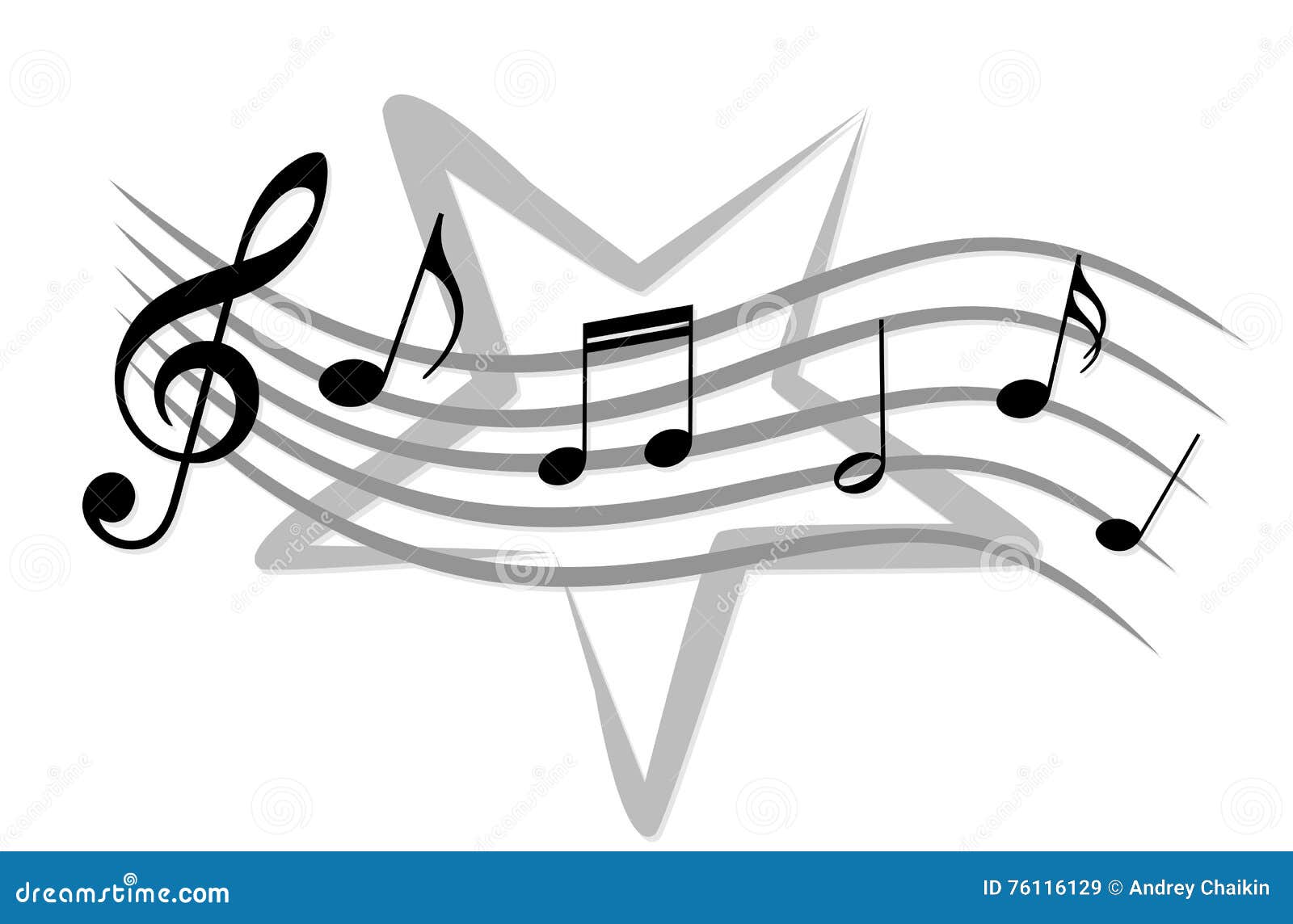Logo with notes. stock vector. Illustration of song, notes - 76116129