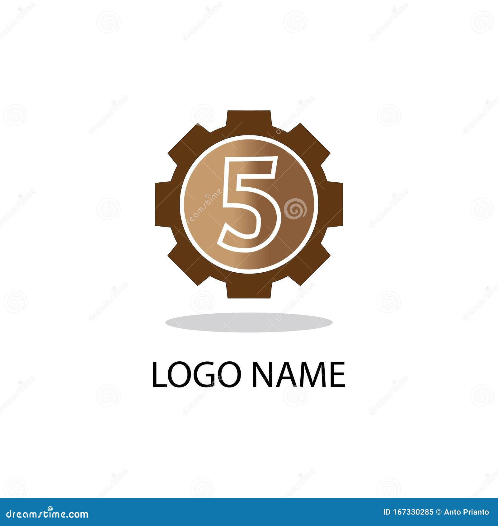 5 Logo Number Illustration Design Vector Stock Vector - Illustration of ...