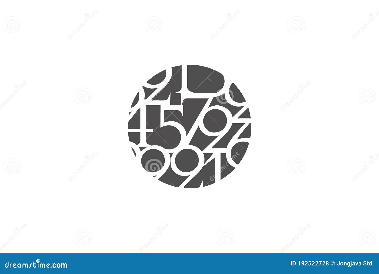 LOGO NUMERIK ABSTRACT ICON stock vector. Illustration of poster - 192522728