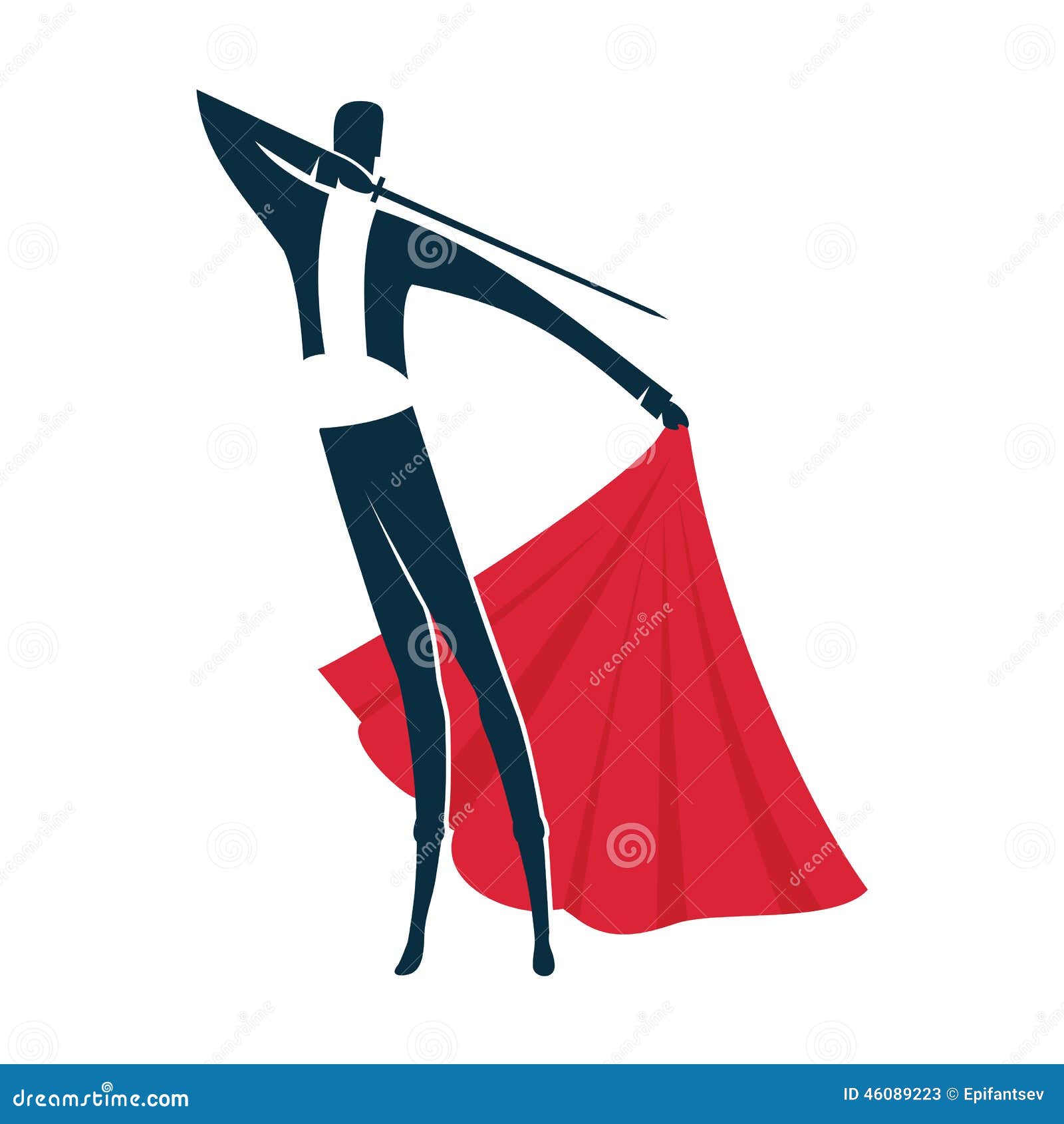 Logo o icona del torero illustrazione vettoriale. Illustrazione di ...