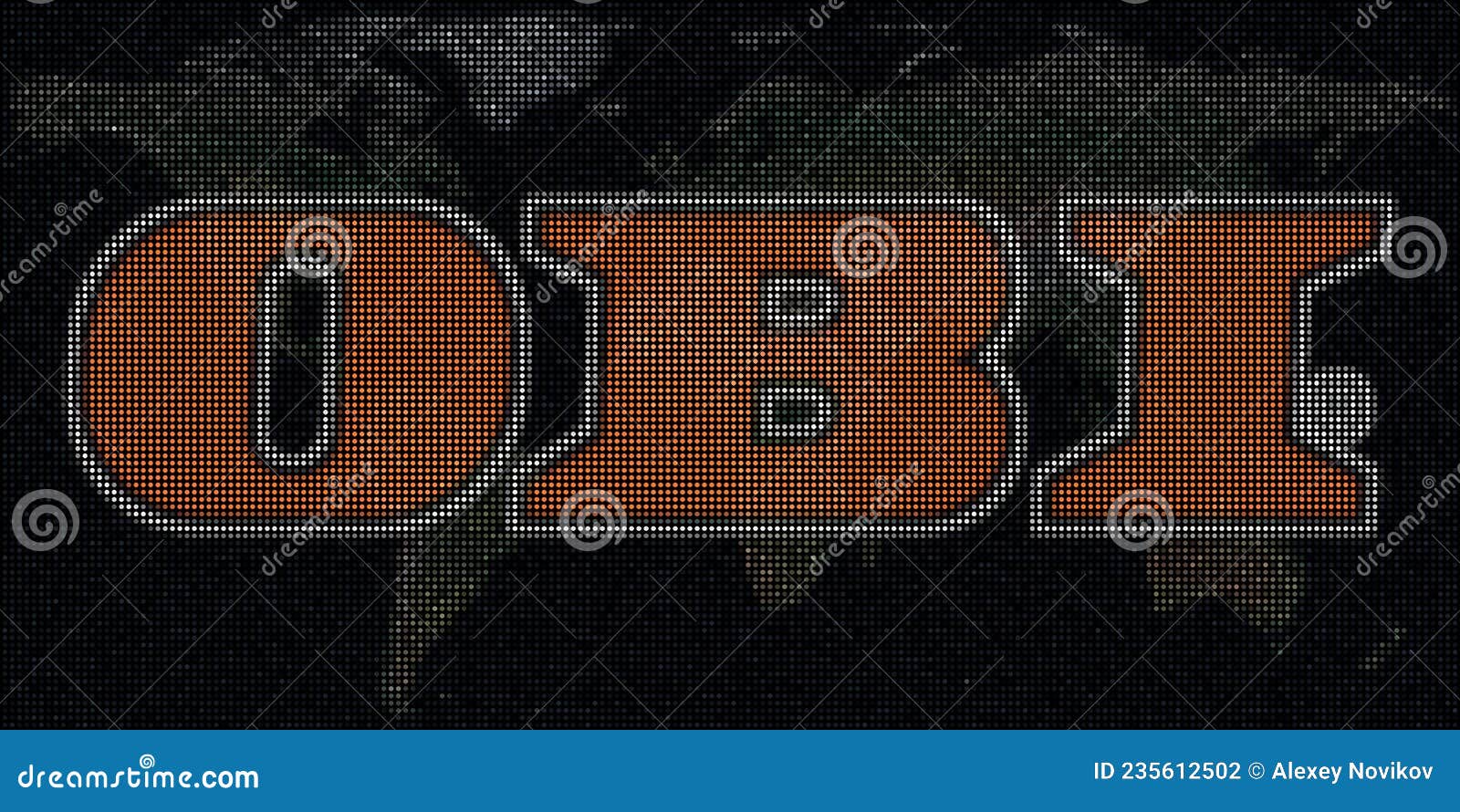 Logo of OBI Made with Dots and the World Map. Editorial Conceptual ...