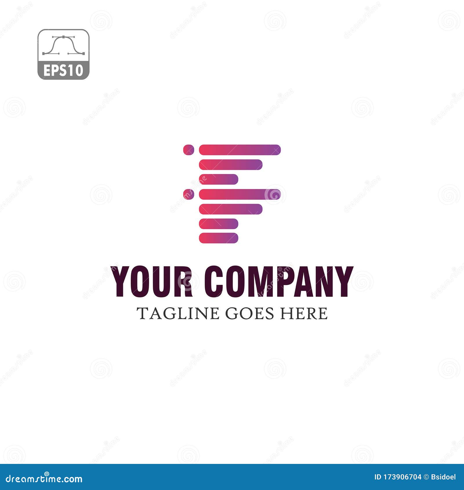 Initials F Logo Technology Design Template - Vector Stock Vector ...