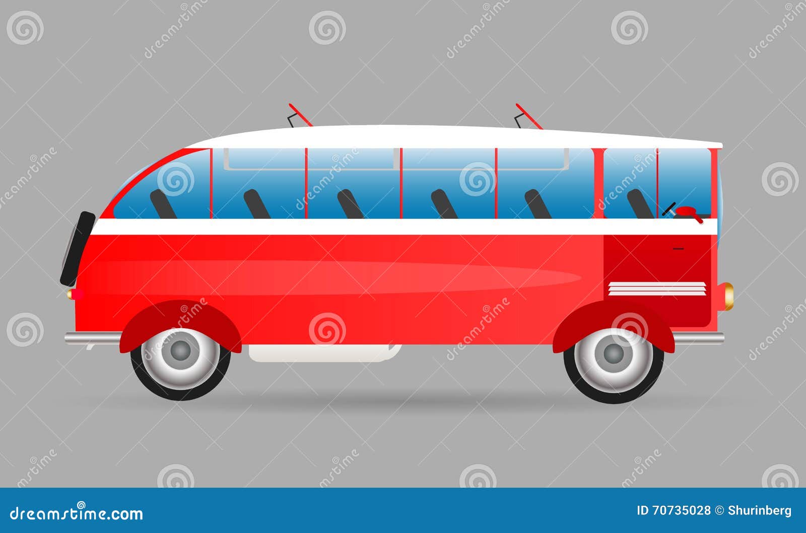 Logo old of the bus stock vector. Illustration of vector - 70735028