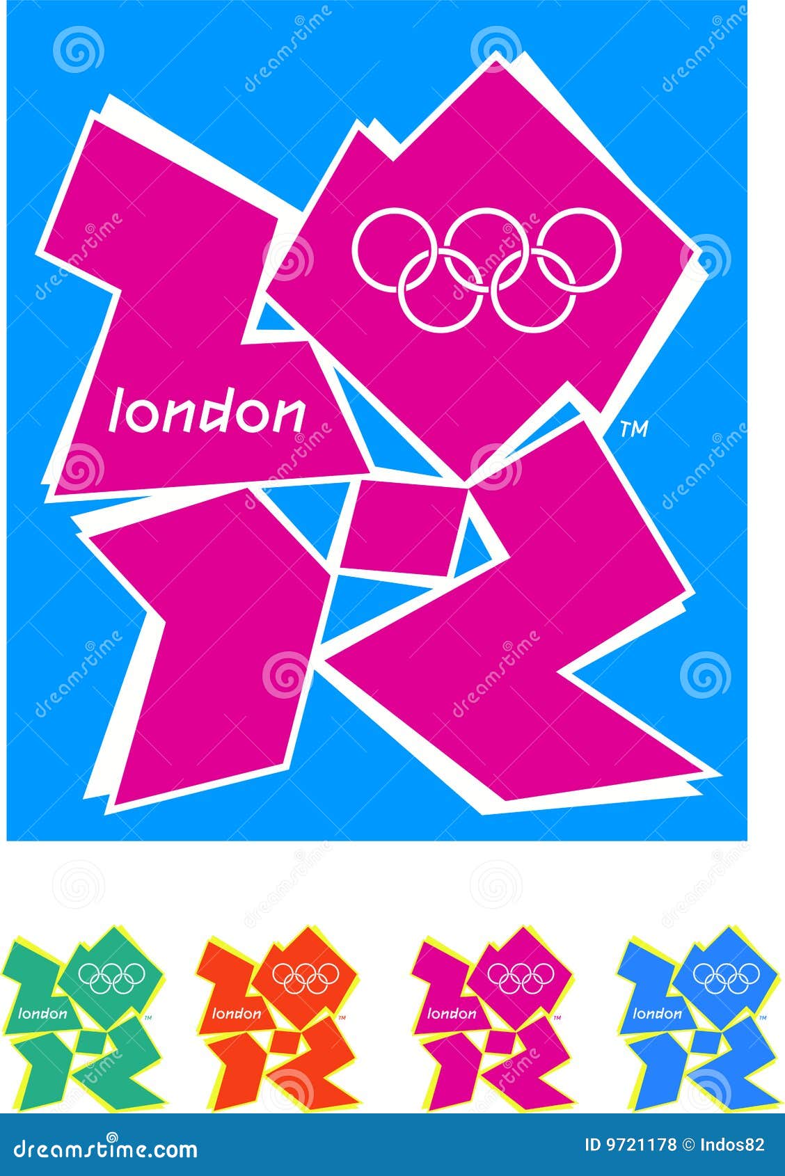 Logo Olympique De Londres 2012 Photo stock éditorial - Illustration du ...
