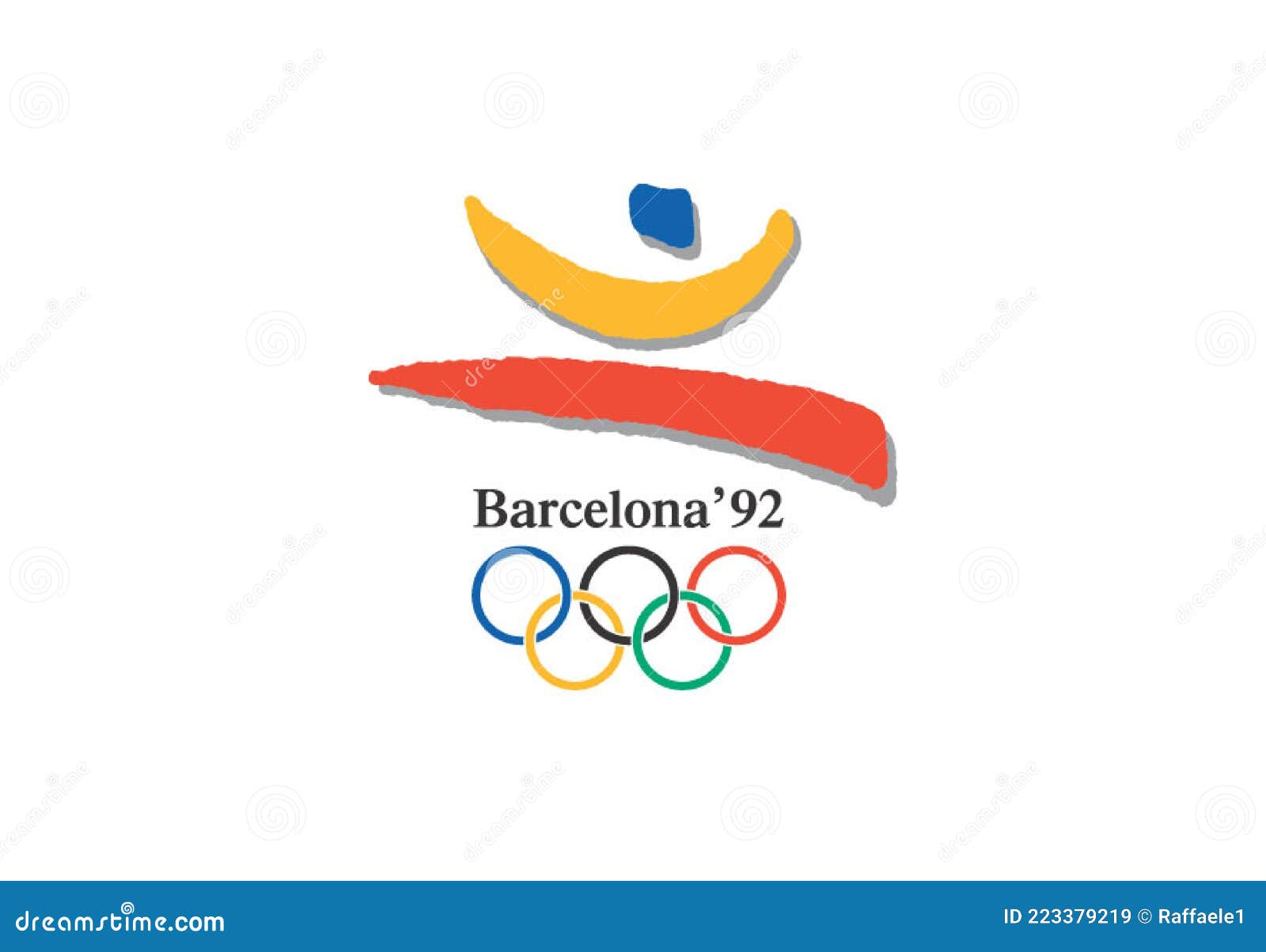 Logo Olympische Spelen 1992 Redactionele Stock Afbeelding ...