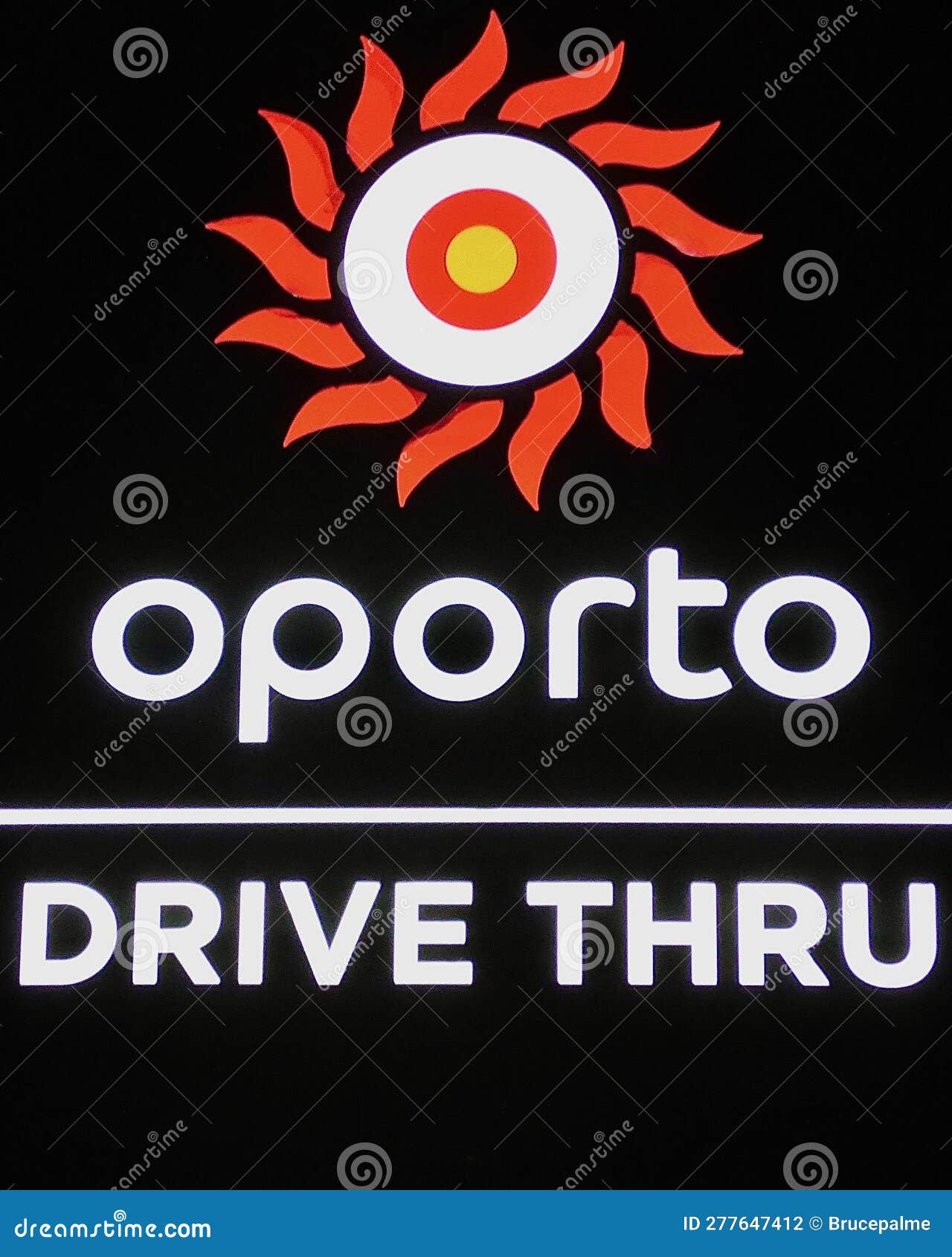 The Logo at an Oporto Drive Thru Restaurant Editorial Photography ...