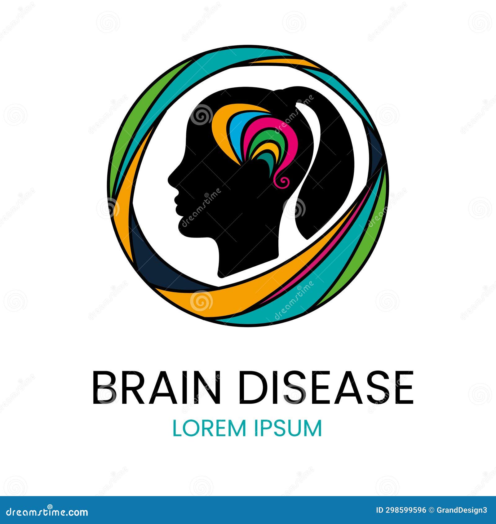 Logo for Organizations that Deal with Brain Diseases Stock Vector ...