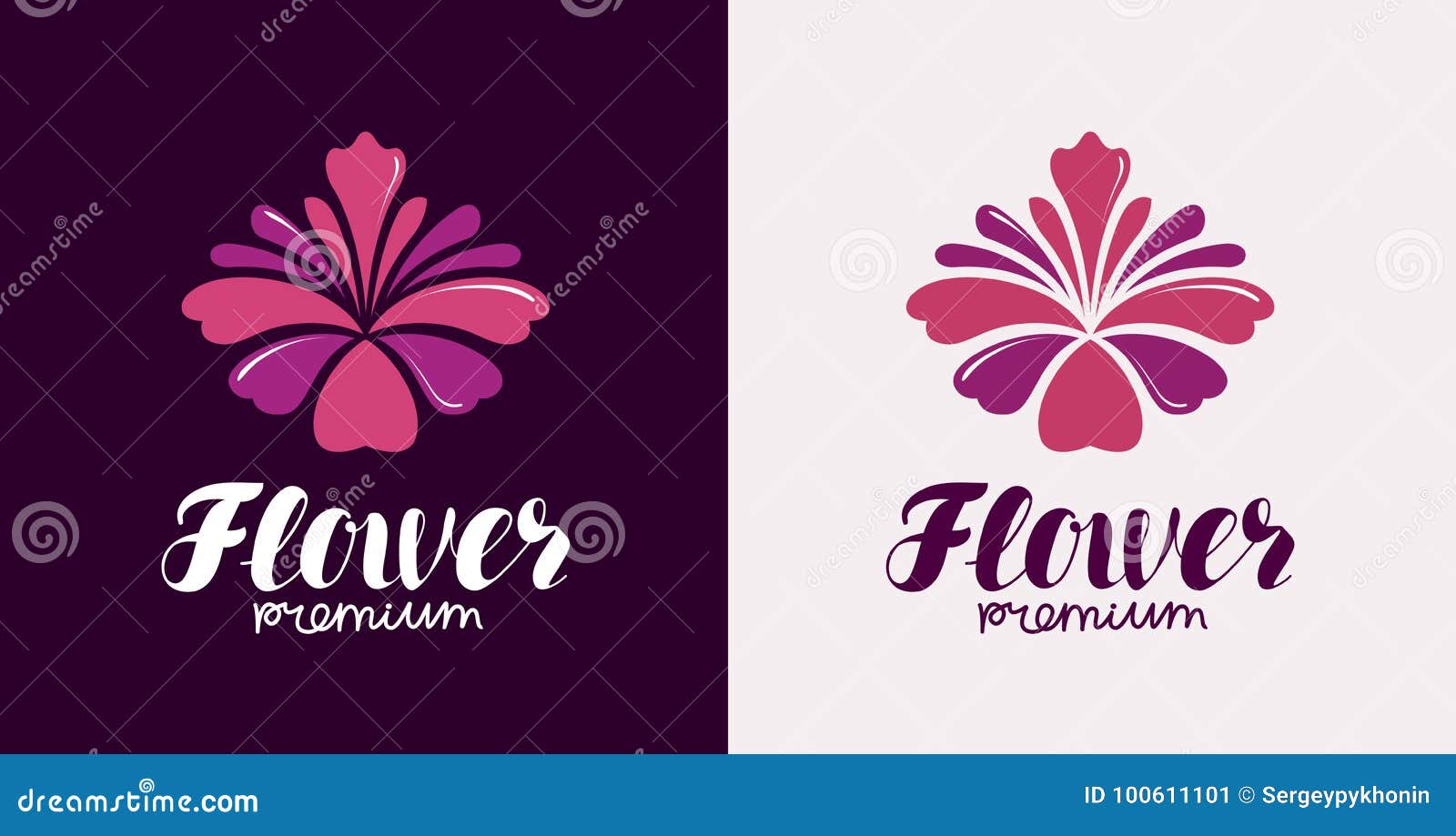 Logo Ou Label De Fleur Illustration De Vecteur Illustration de Vecteur ...