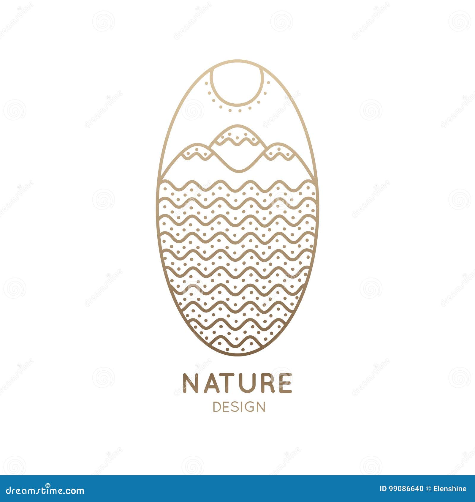 Logo oval nature stock vector. Illustration of nature - 99086640