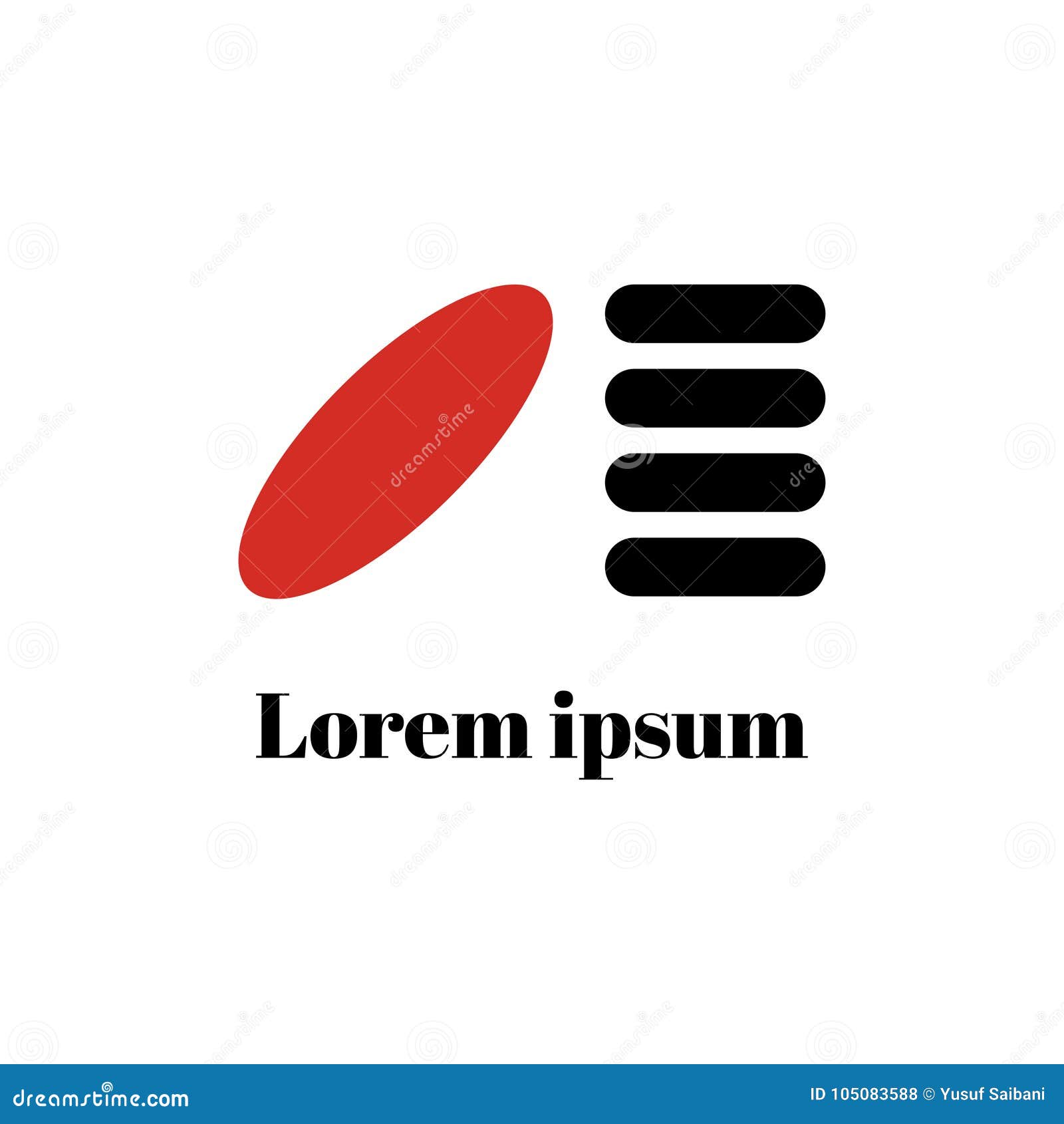 Logo ovale illustrazione di stock. Illustrazione di stella - 105083588