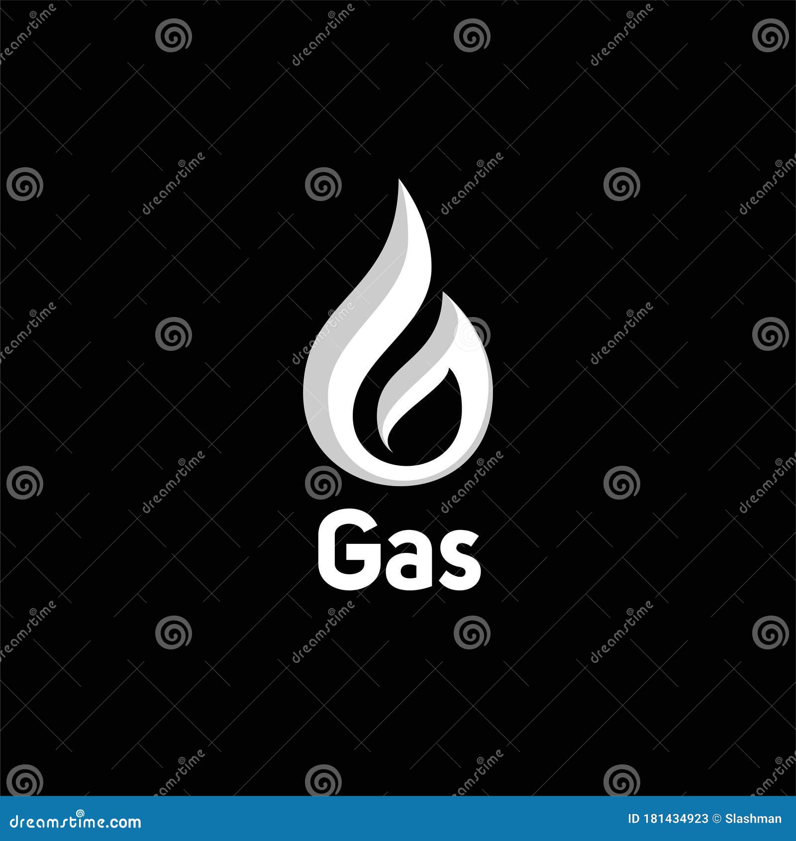Gas logo creative idea stock vector. Illustration of idea - 181434923