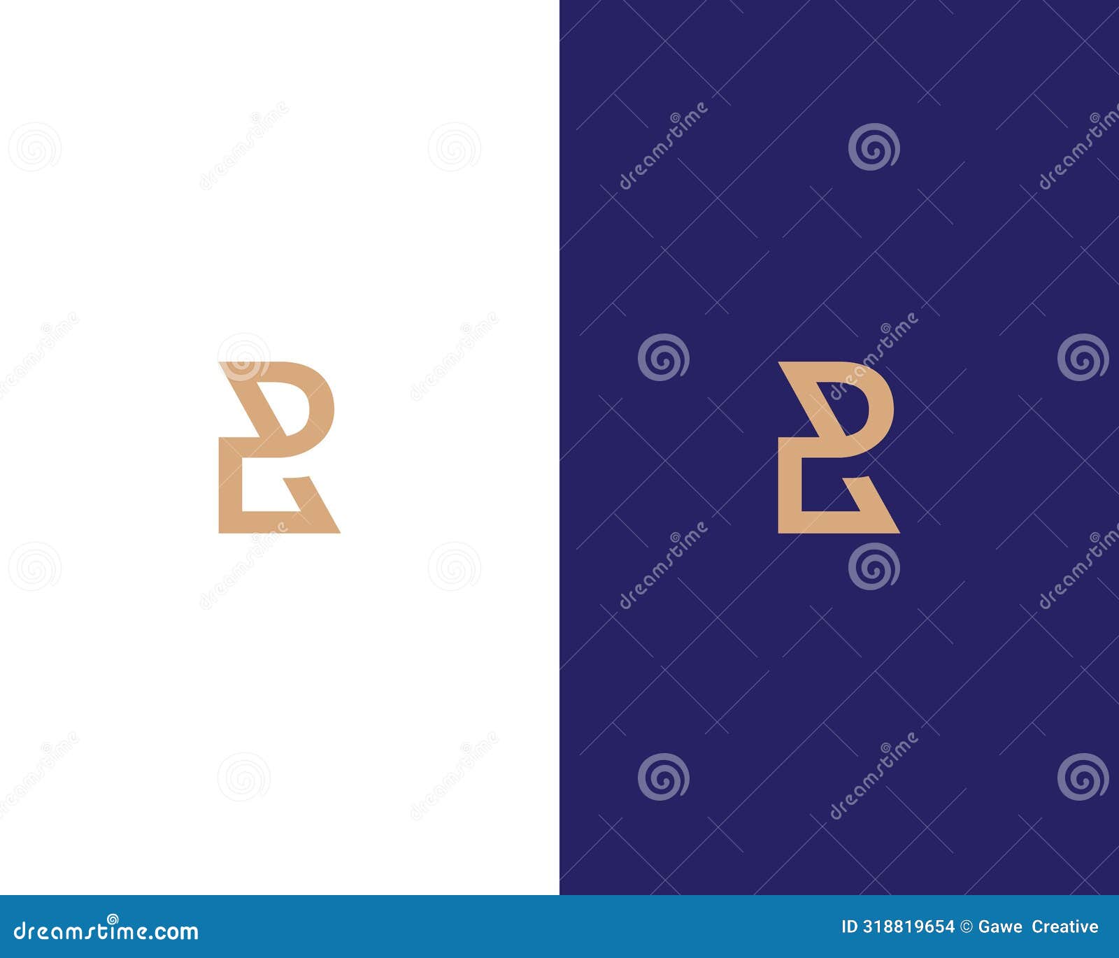 RPL Monogram Logo Design Template Stock Vector - Illustration of ...