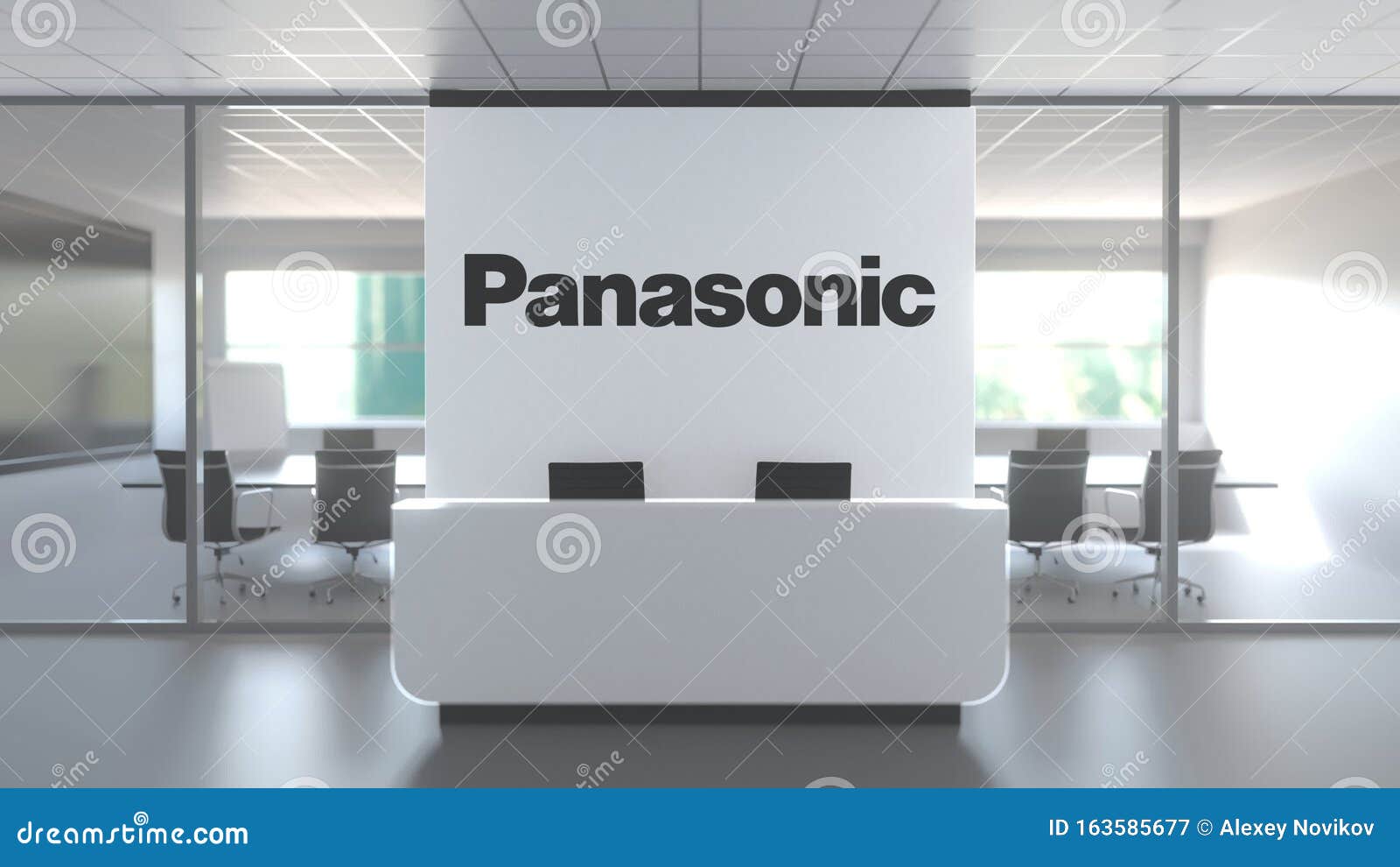 Logo of PANASONIC on a Wall in the Modern Office, Editorial Conceptual ...