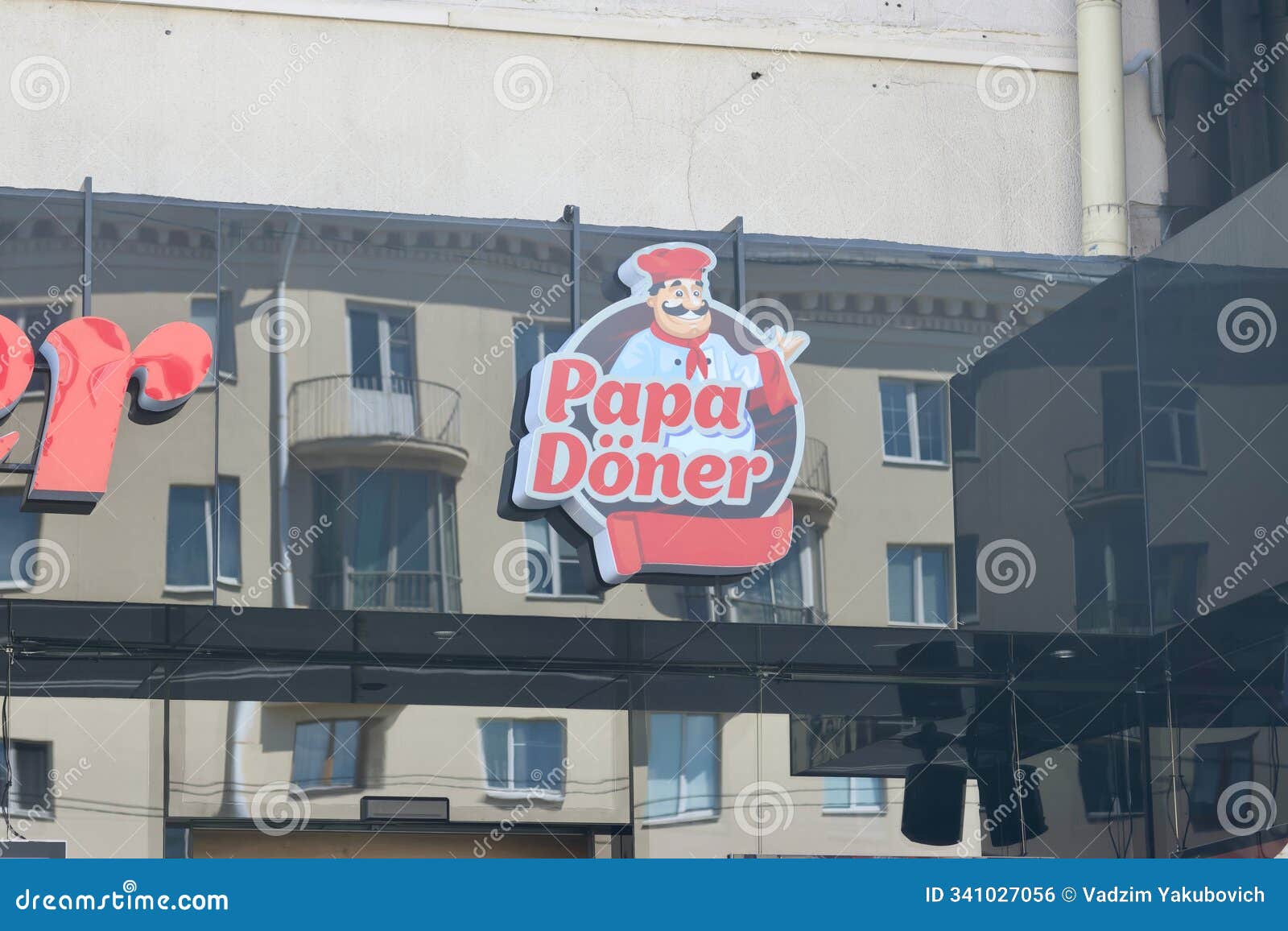 Logo of Papa Doner on the Facade of the Building Editorial Photo ...