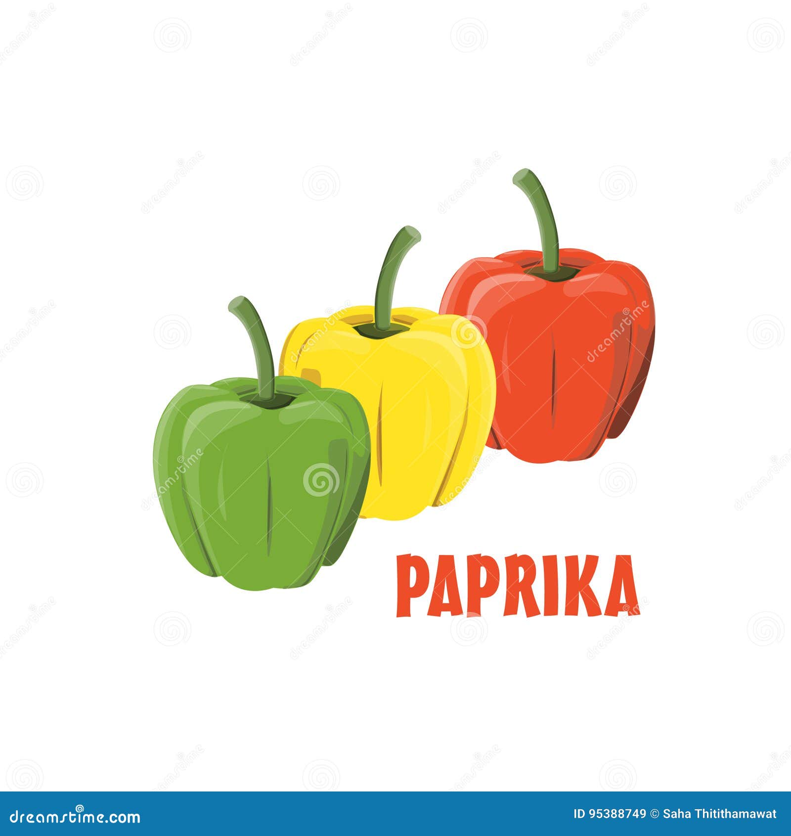 Logo Paprika Vector Farm Design Stock Vector - Illustration of fresh ...