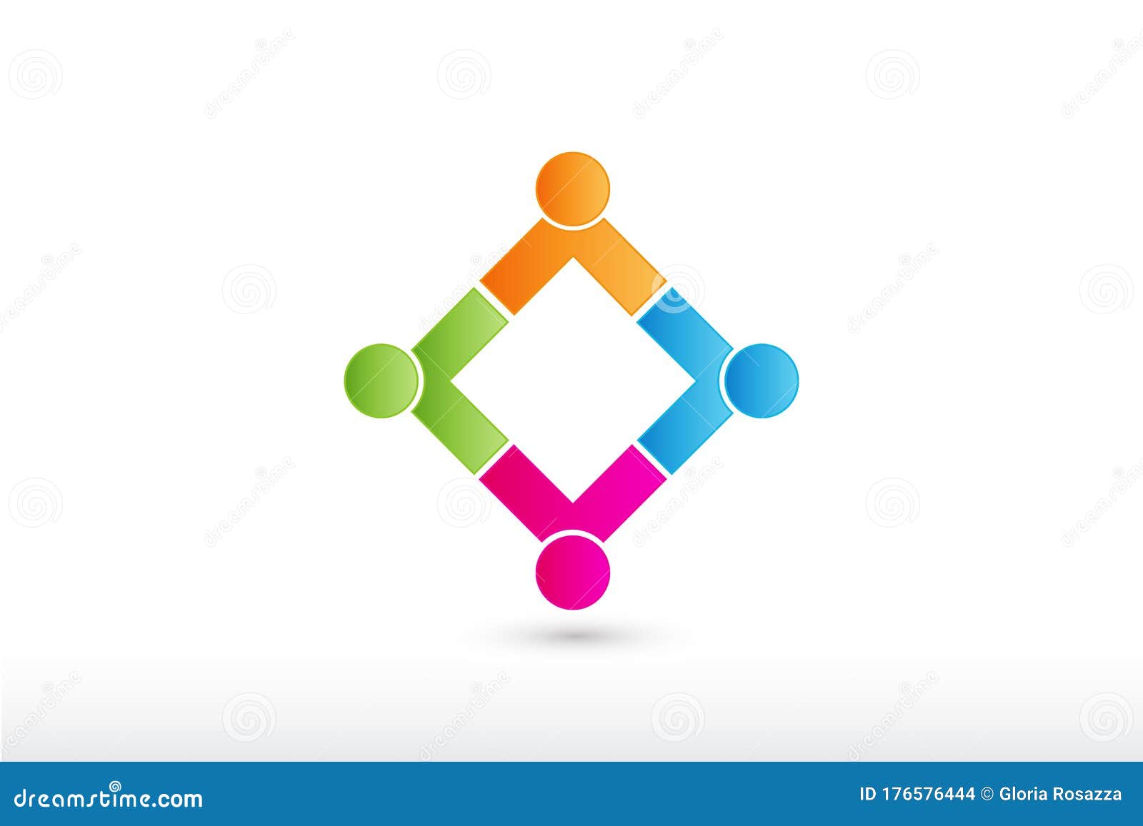 Logo Partners Team People Connections Icon Vector Stock Vector ...