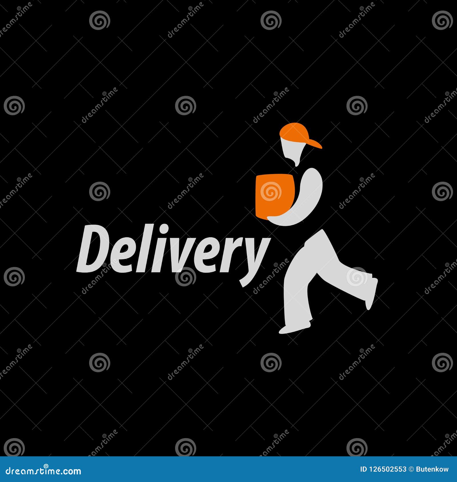 Delivery vector logo stock vector. Illustration of fast - 126502553