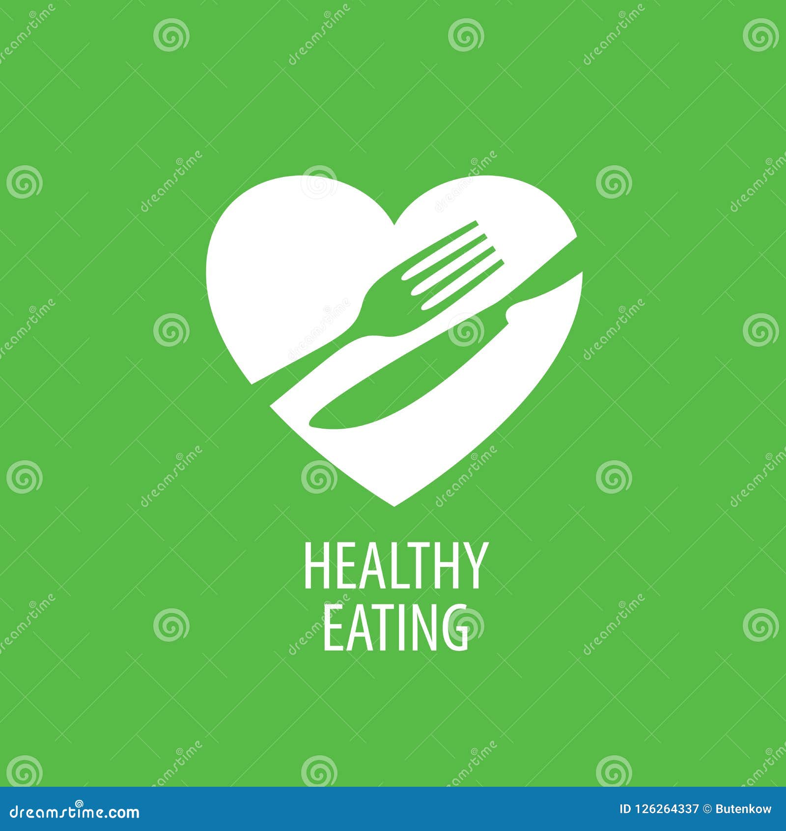 Vector logo healthy eating stock vector. Illustration of farm - 126264337