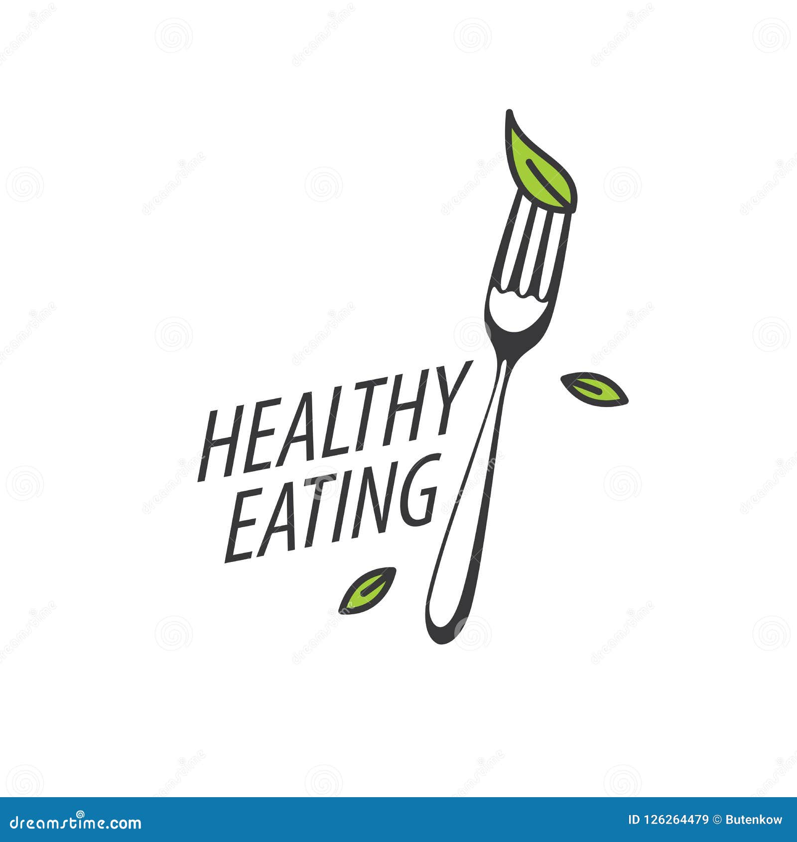 Vector logo healthy eating stock vector. Illustration of farm - 126264479
