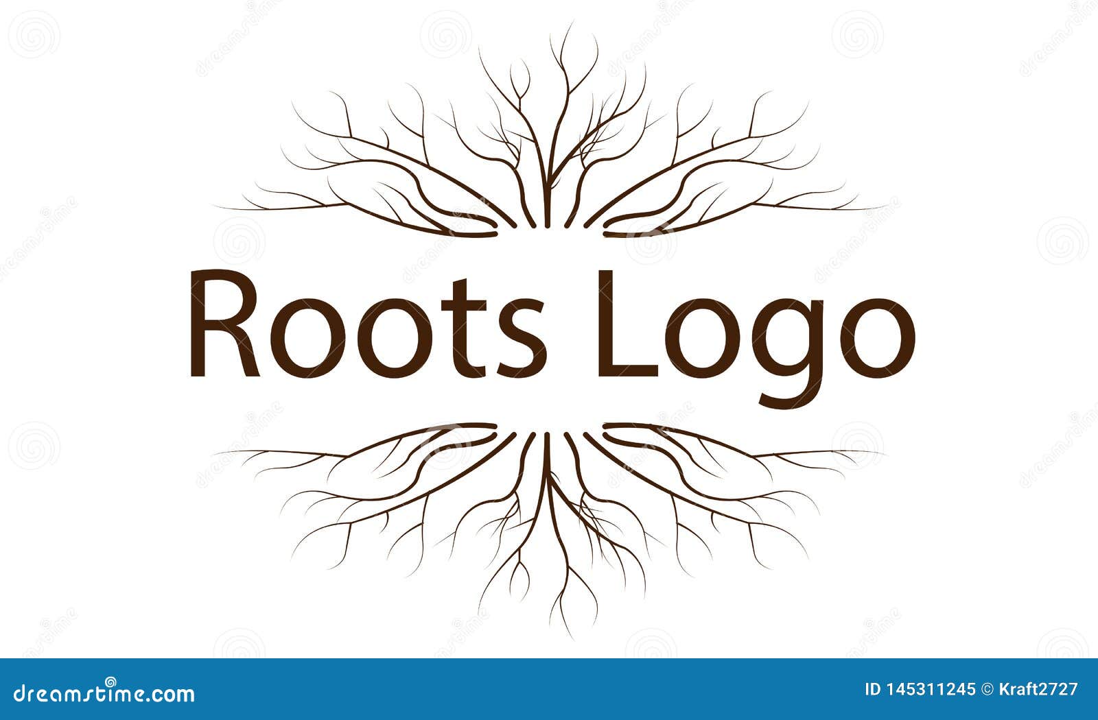 Logo with a Pattern of Tree Roots Stock Vector - Illustration of ... Logo with a Pattern of Tree Roots Stock Vector - Illustration of ...