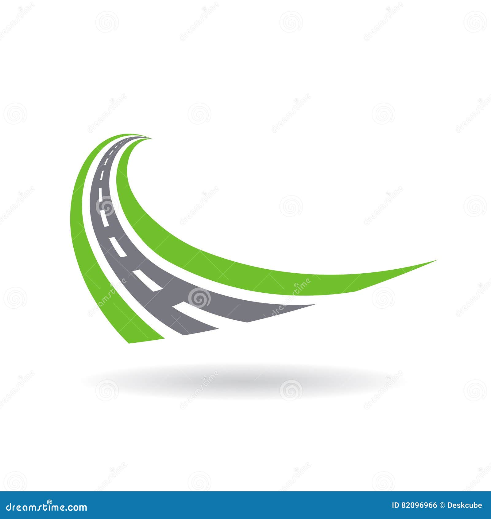 Logo Pavimentato Curvo Della Strada Illustrazione Vettoriale ...