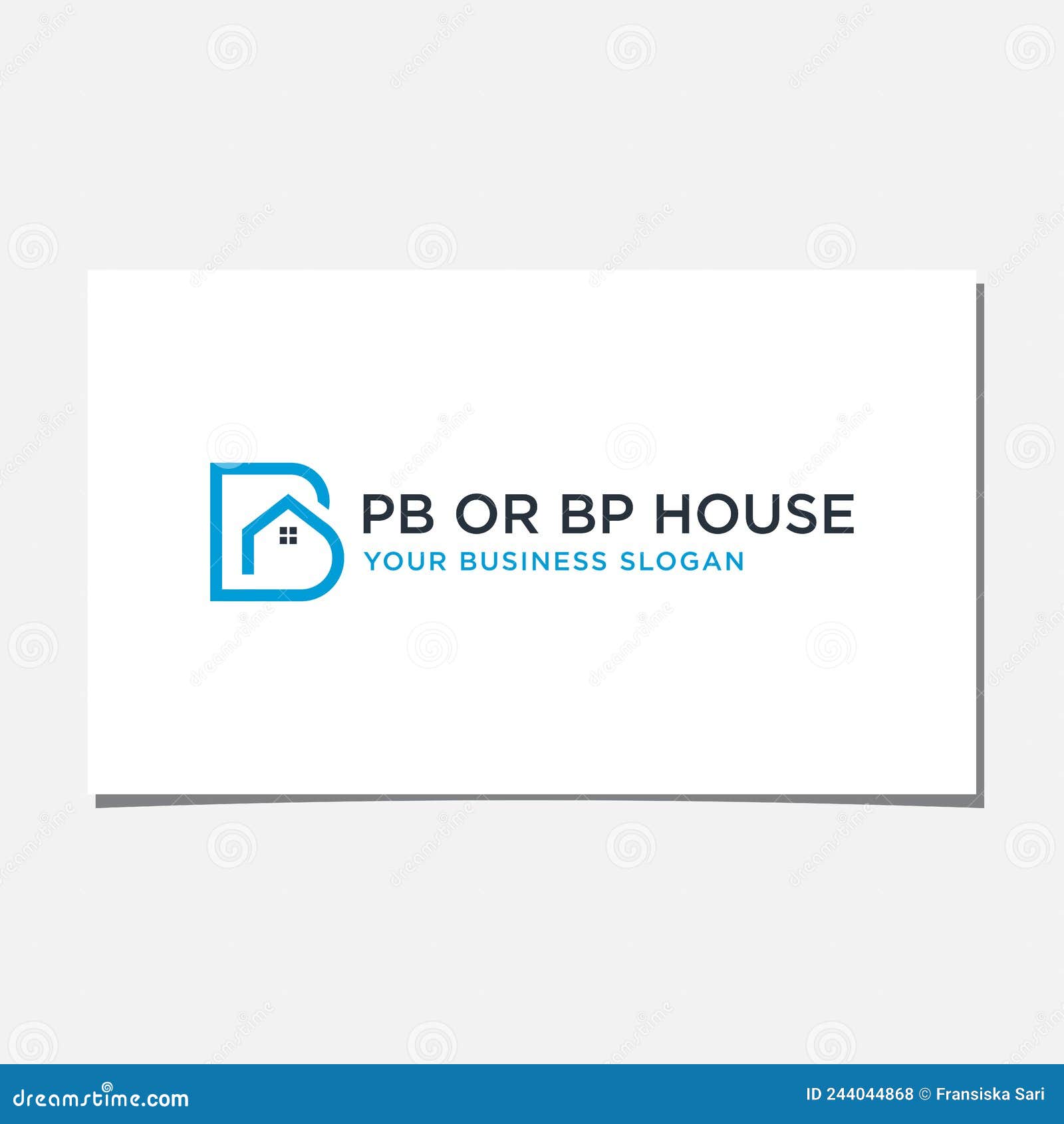 Logo pb ou bp house illustration de vecteur. Illustration du ...