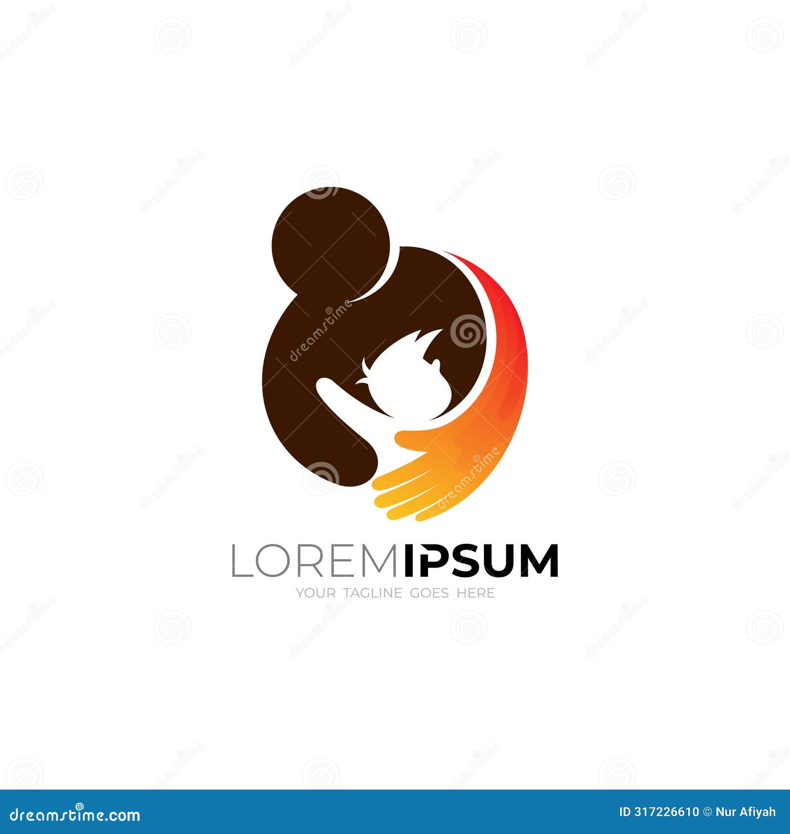 Logo of People Hugging, Social Logo with Community Design Stock Vector ...