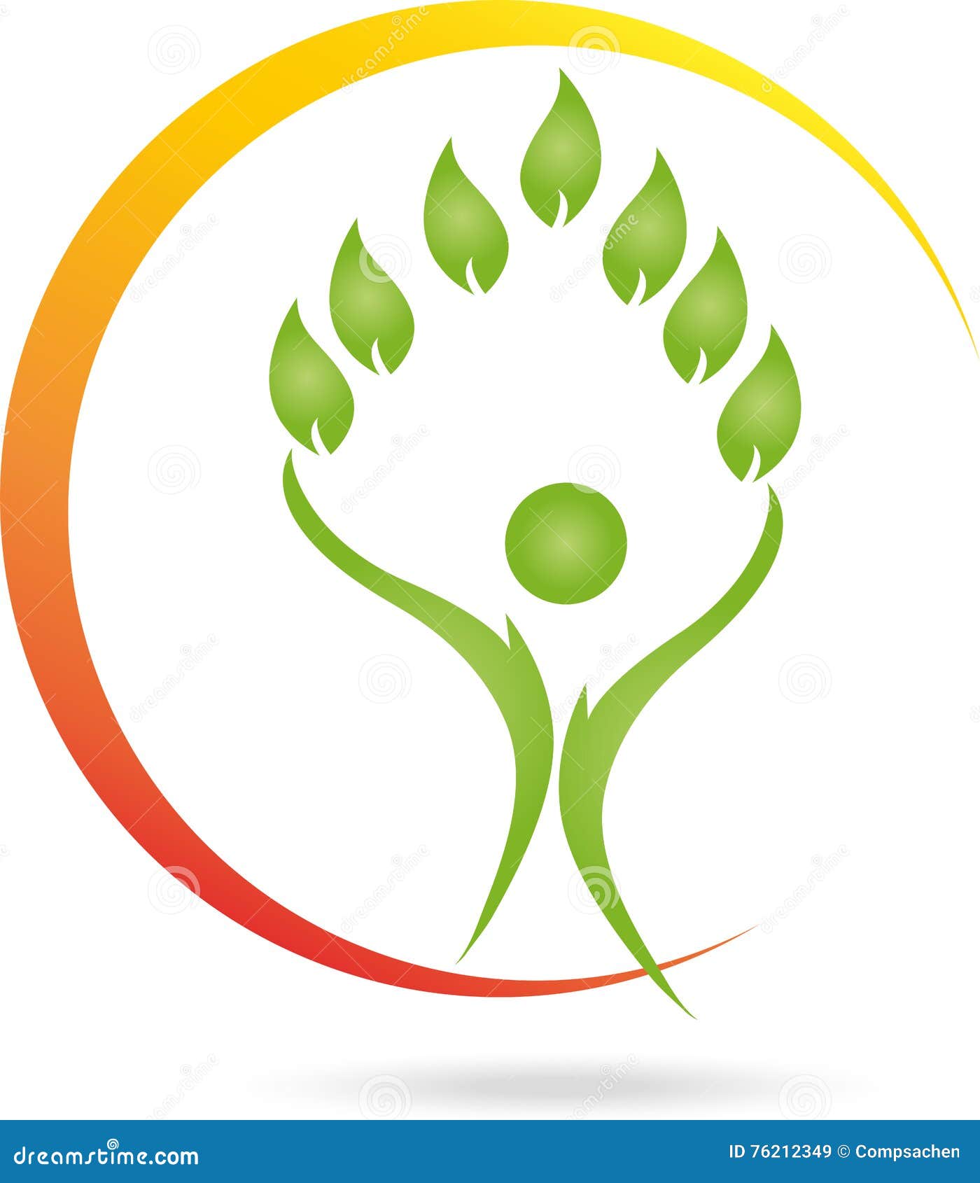 Logo, People, Leaves, Naturopaths Stock Vector - Illustration of ...