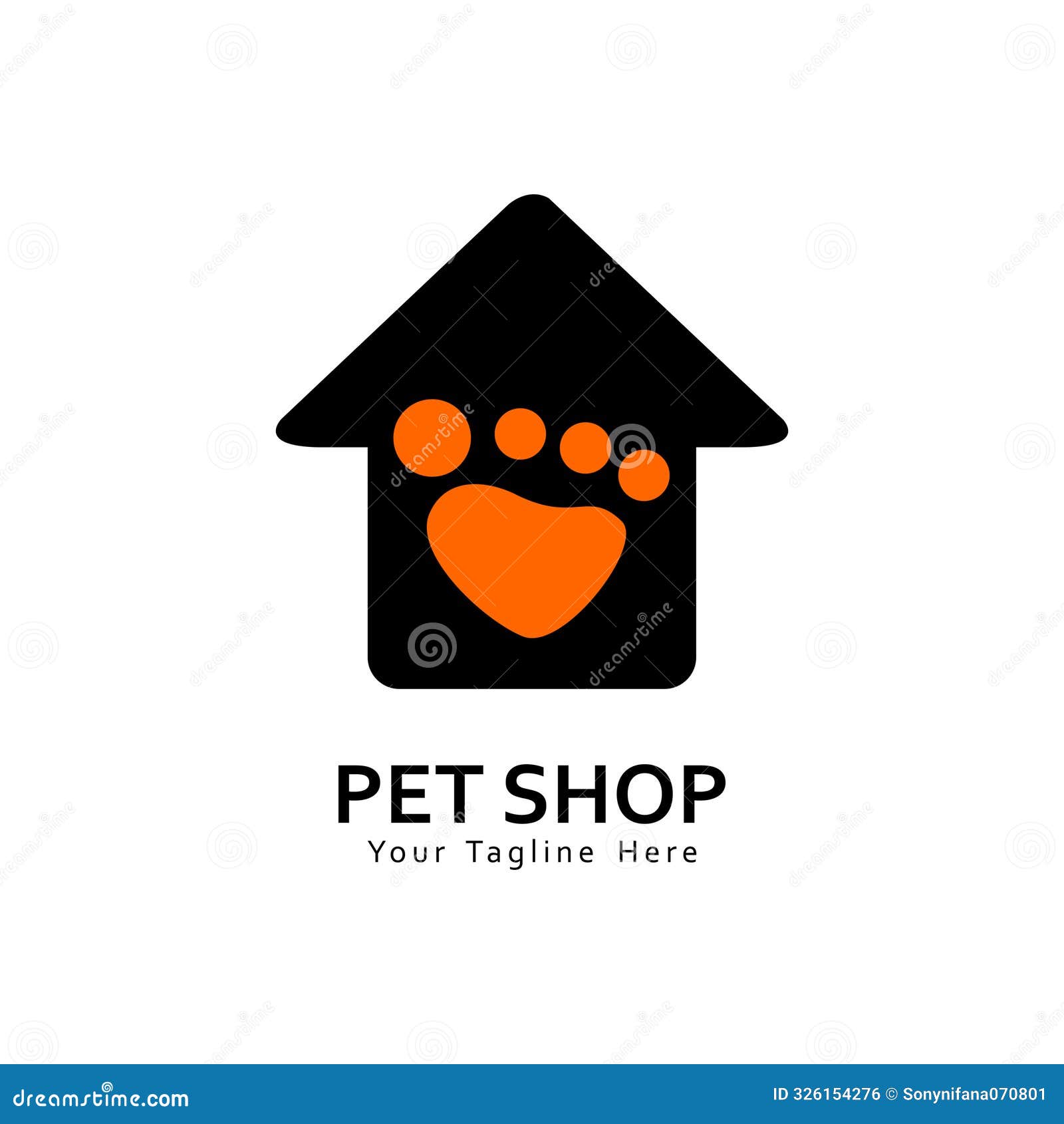 Pet Shop Logo Vector Design Template Stock Vector - Illustration of ...