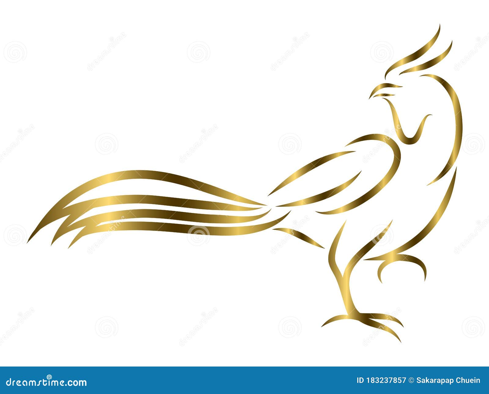 Logo of Pheasant that is Walking Eps 10 Stock Vector - Illustration of ...