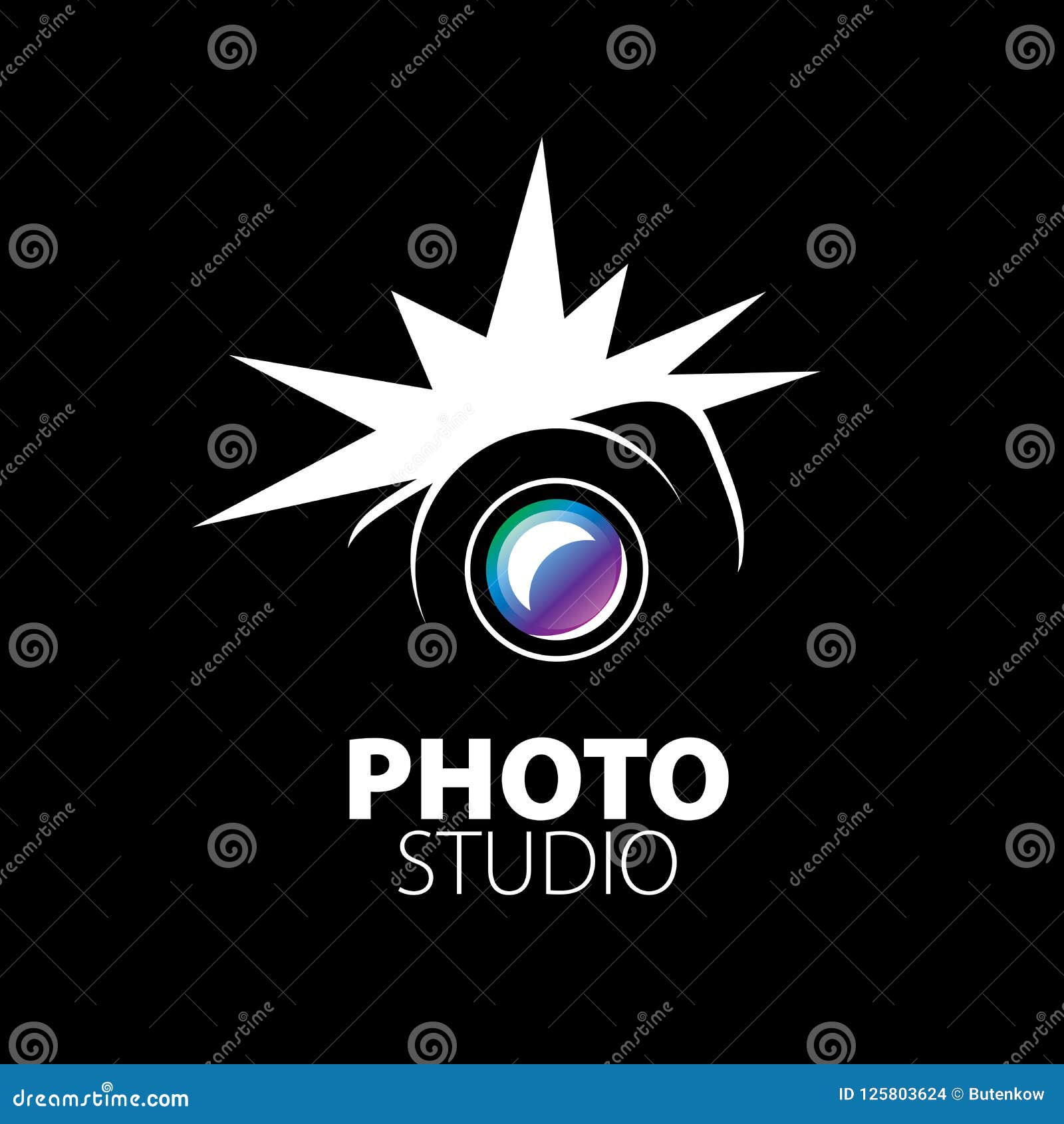 Logo for photo studio stock vector. Illustration of brand - 125803624