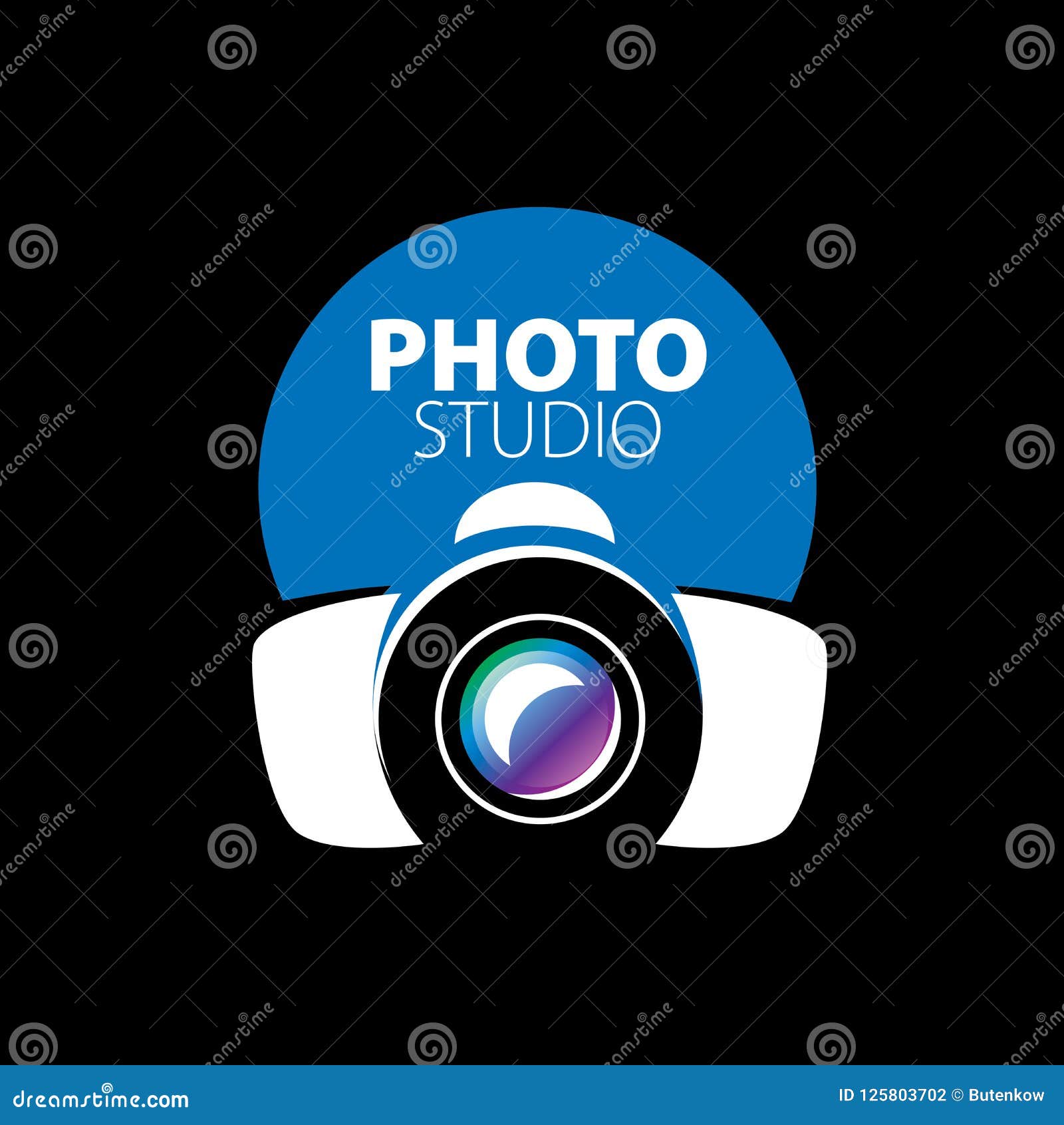 Logo for photo studio stock vector. Illustration of lens - 125803702